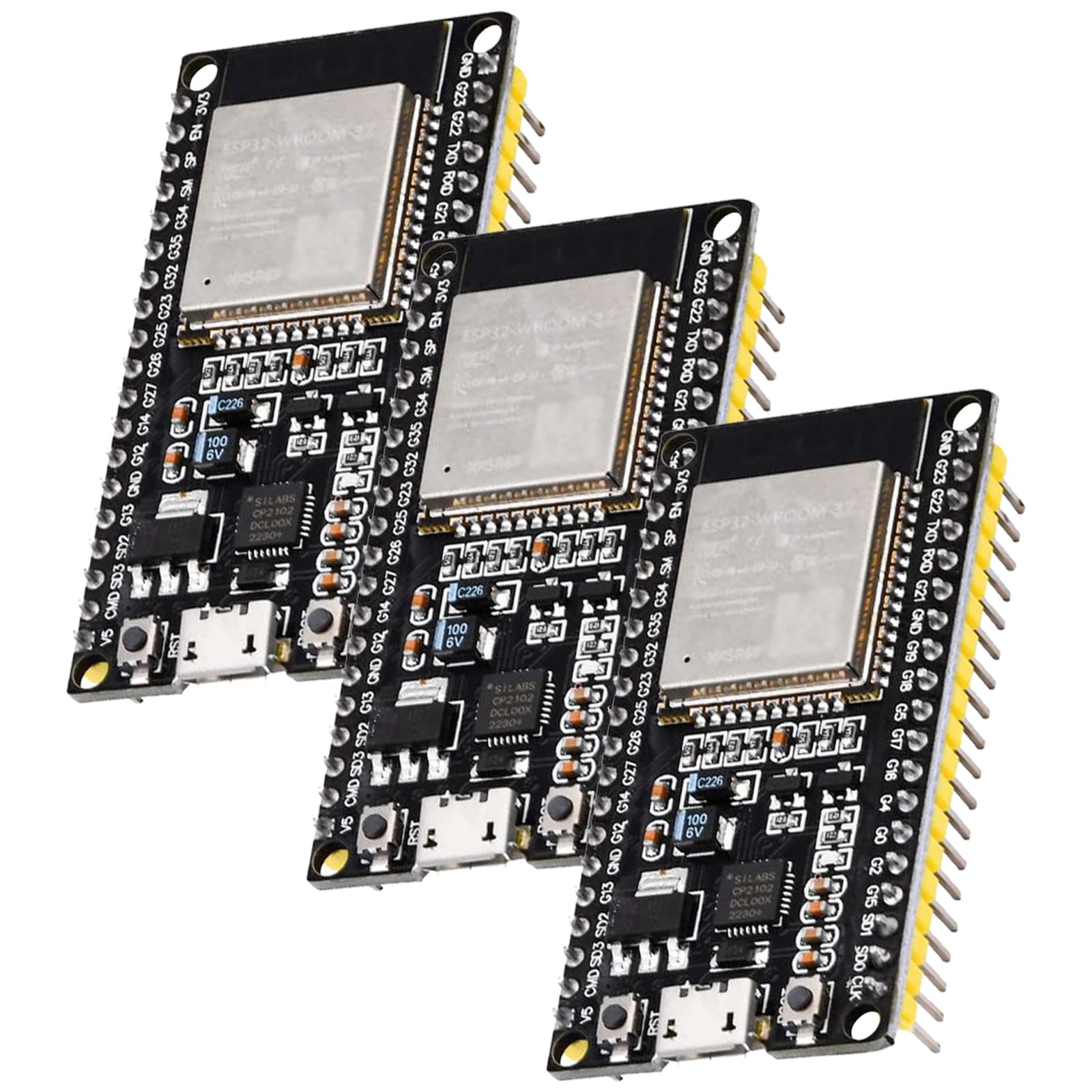 Diymore 3 Stück ESP32 NodeMCU Module ESP32 Dev Kit C Development Board ESP32 Wroom 32 ...