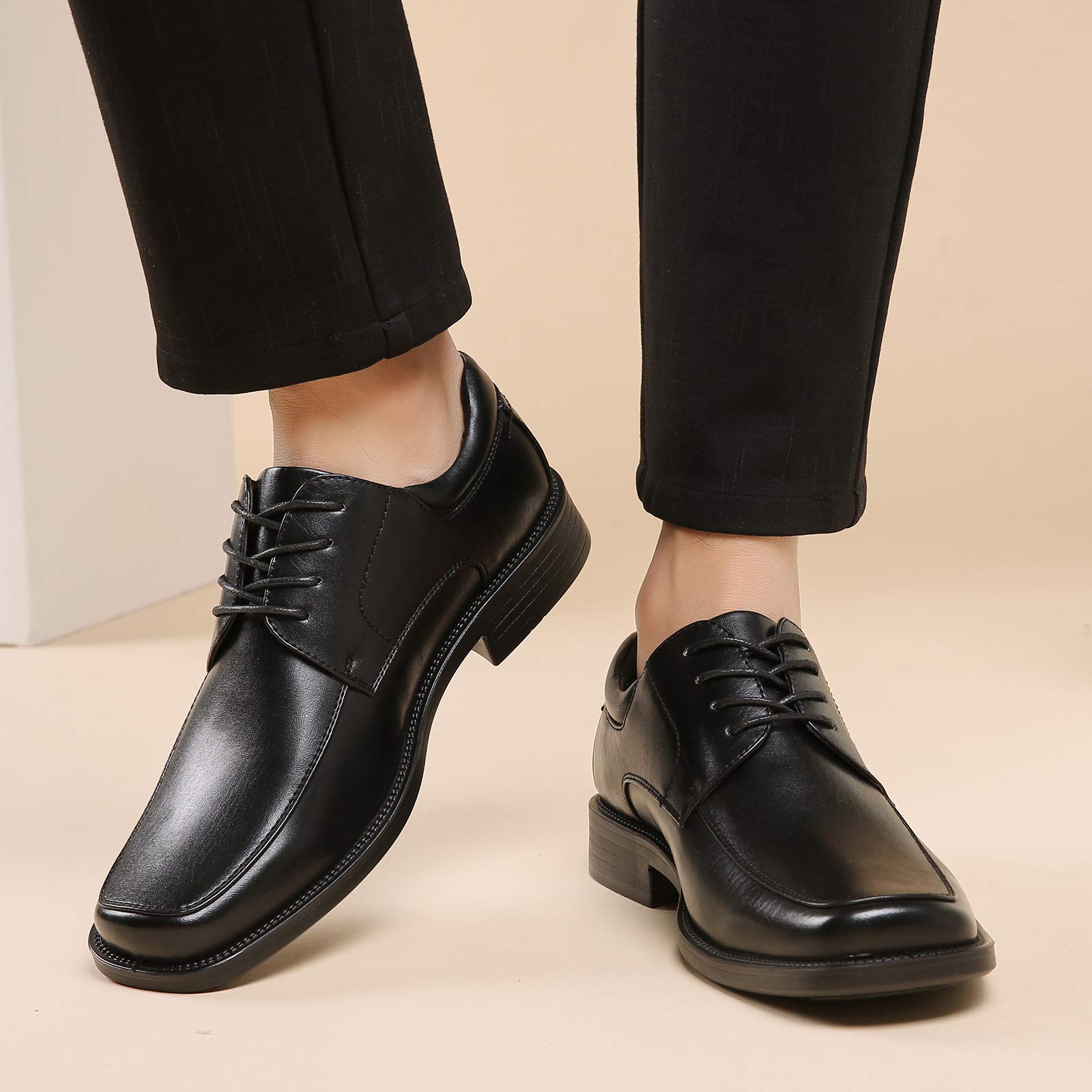 DECARSDZ Men's Dress Shoes Formal Classic Lace-up Oxfords