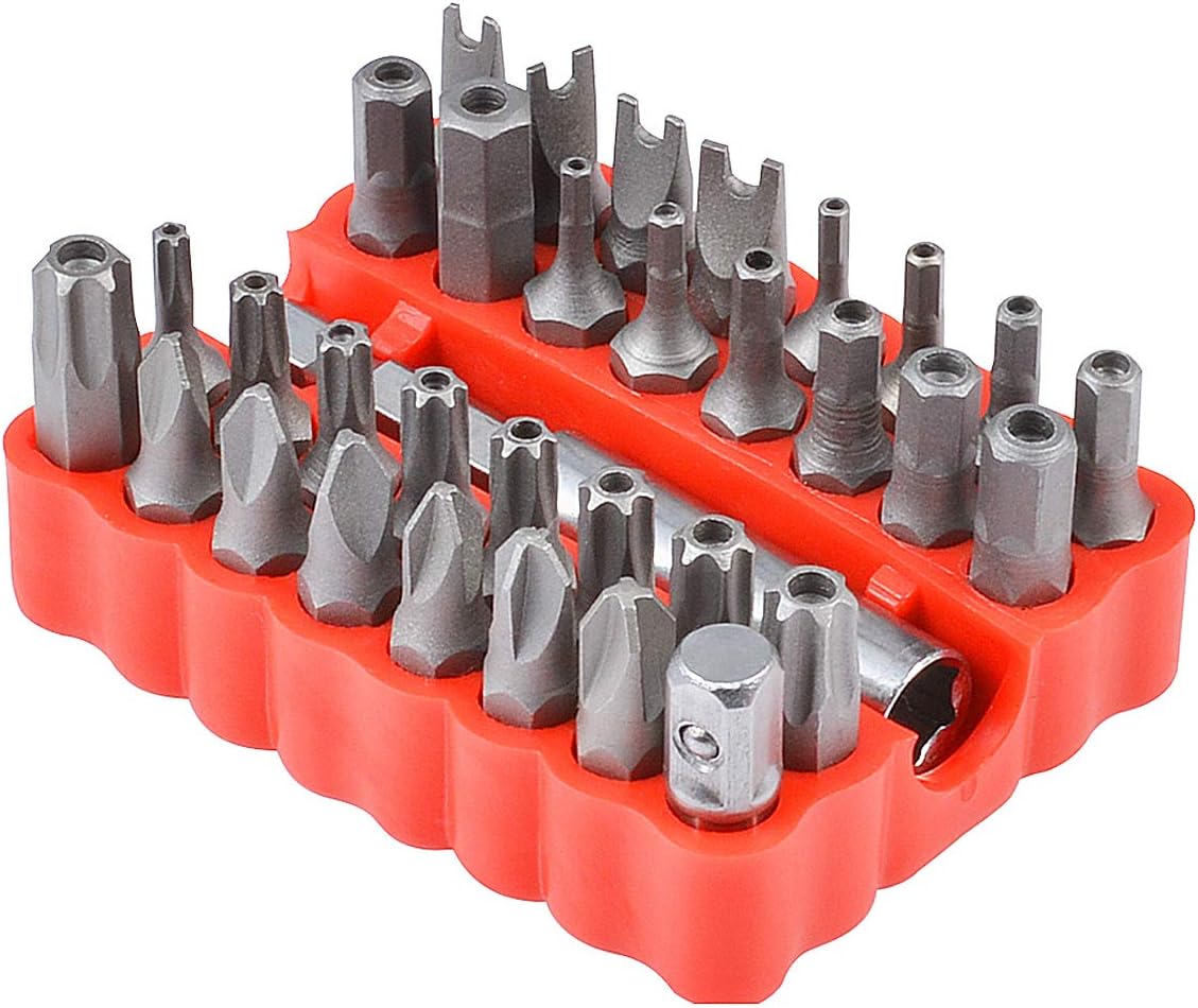 KATUR 33Pcs Tamper Proof Security Screw Hex Bit Head Set, Security Bit ...