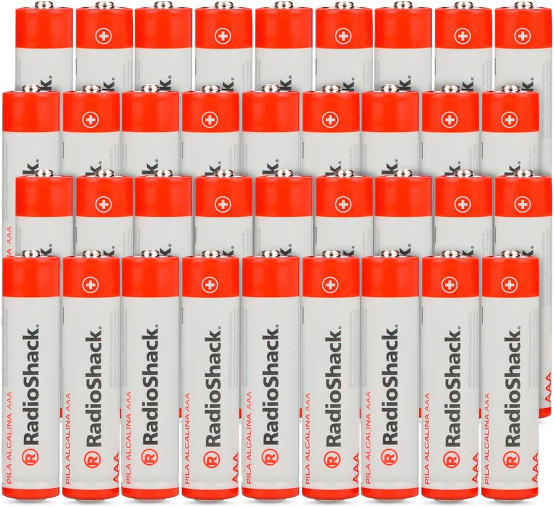 RadioShack AAA Alkaline Batteries (36-Pack) : Amazon.com.mx: Electrónicos