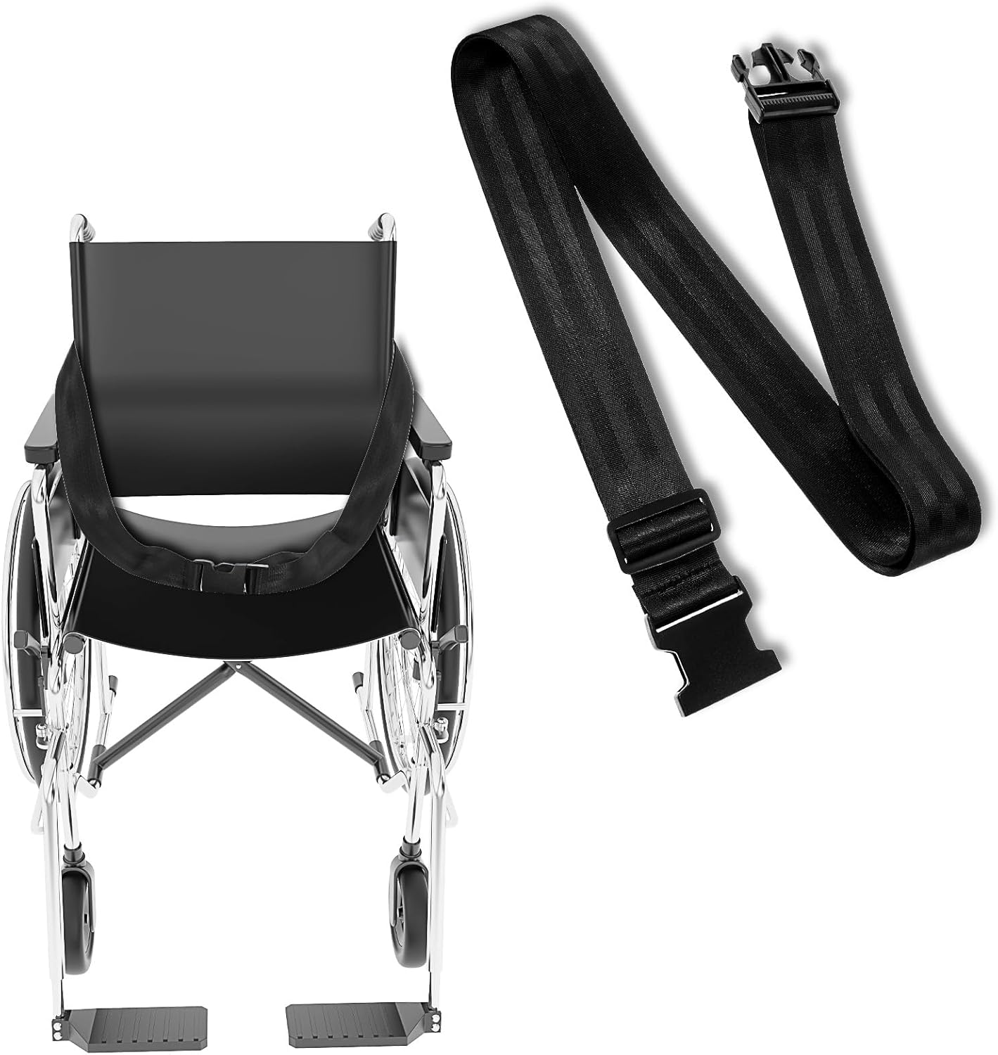 Amazon.com: Wheelchair Safety Strap Seat Rope, Adjustable 86" Length/ 1 ...
