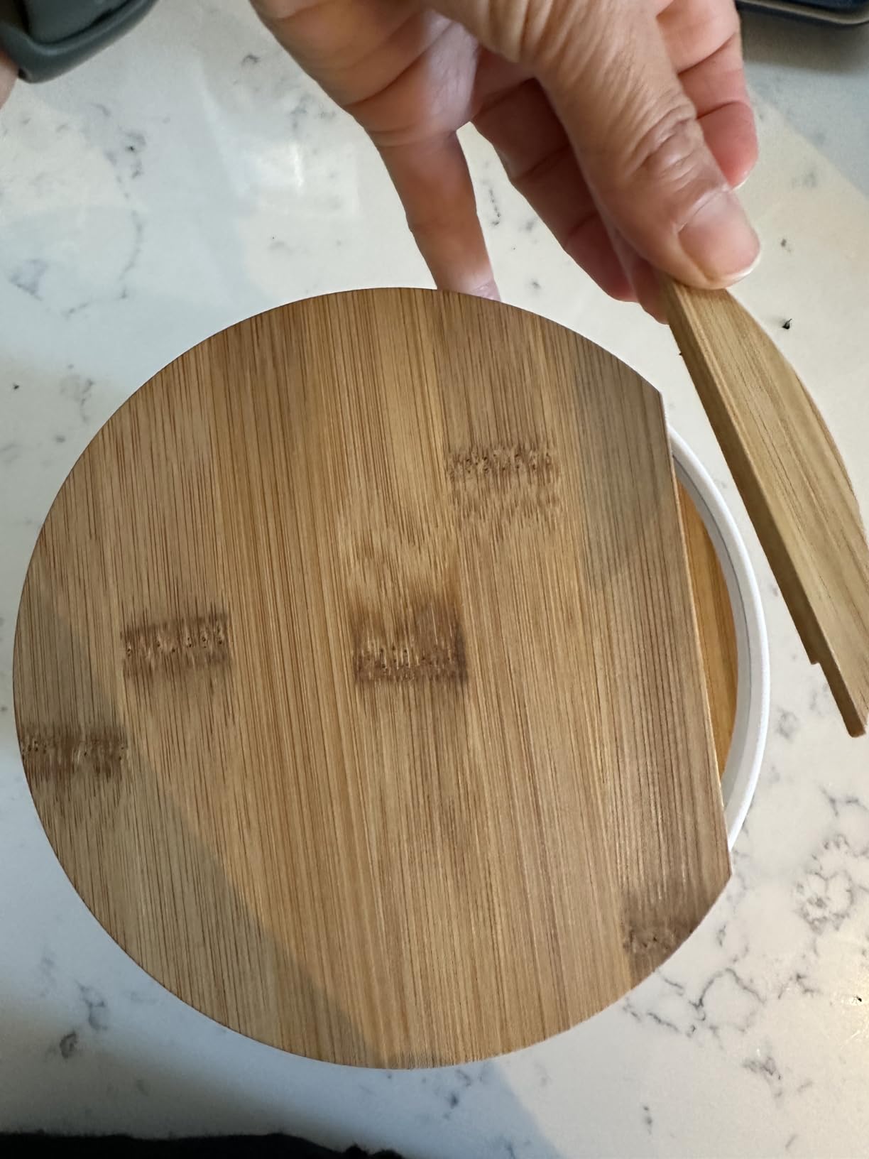 URBNLIVING Large White Round Biscuit Jar, Cookie Snacks Serving ...