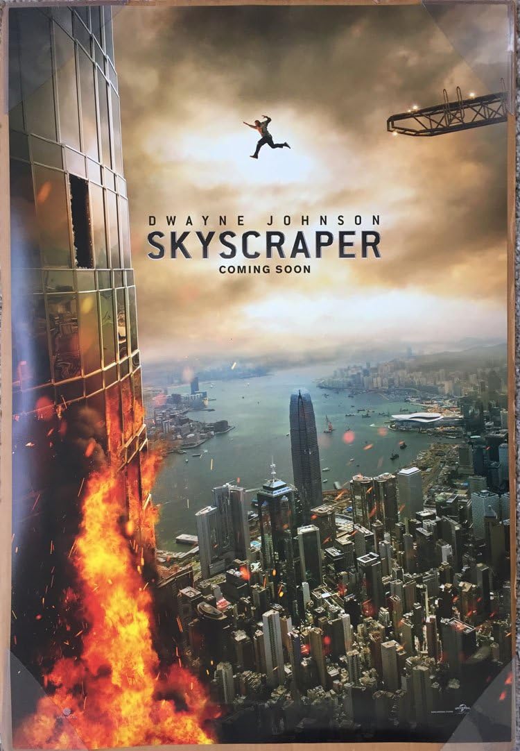 Amazon.com: Movie Poster SKYSCRAPER 2 Sided ORIGINAL Advance 27x40 ...