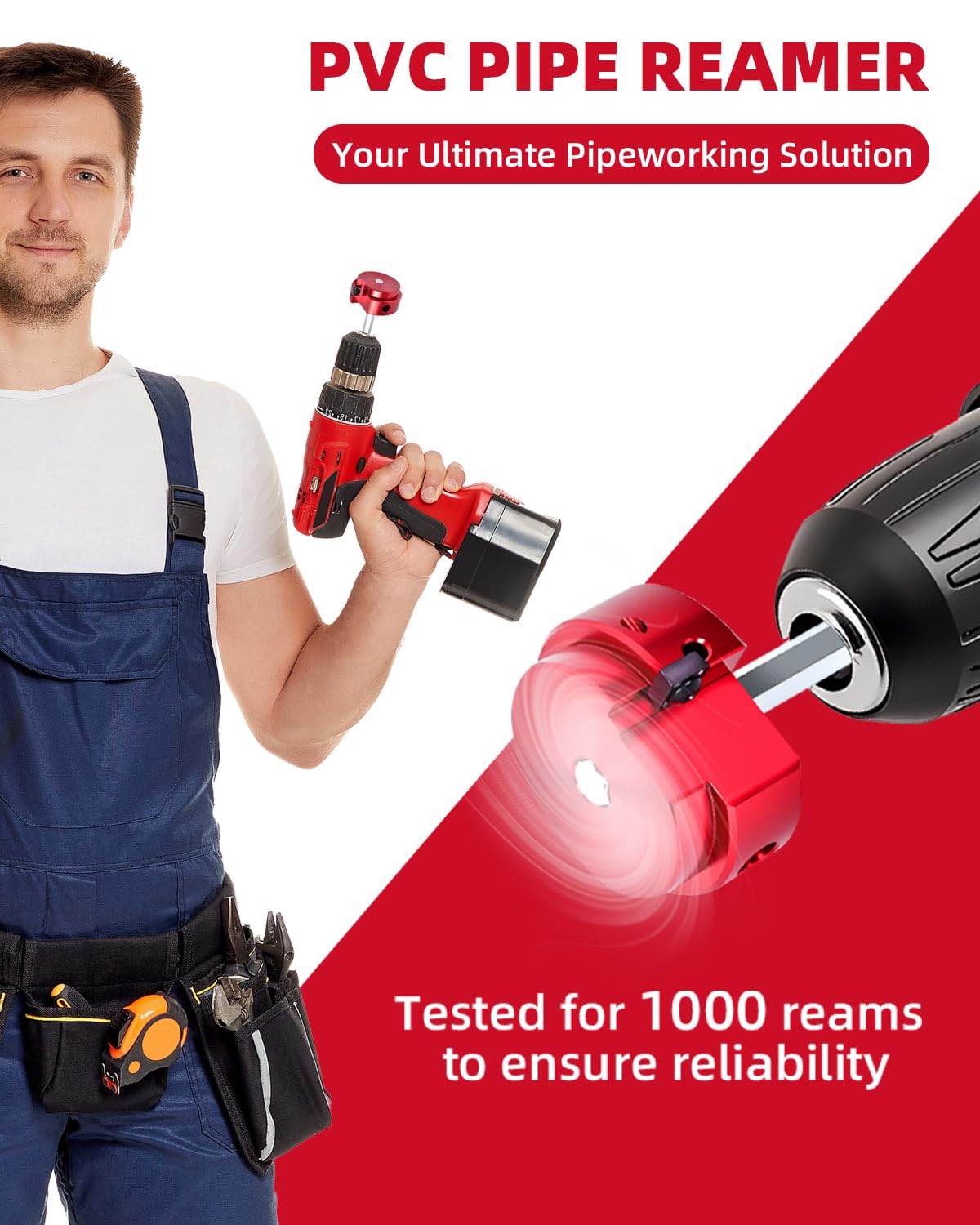 Snapklik.com : PPR150 1-1⁄2-Inch Plastic Pipe Fitting Reamer, PVC Pipe ...