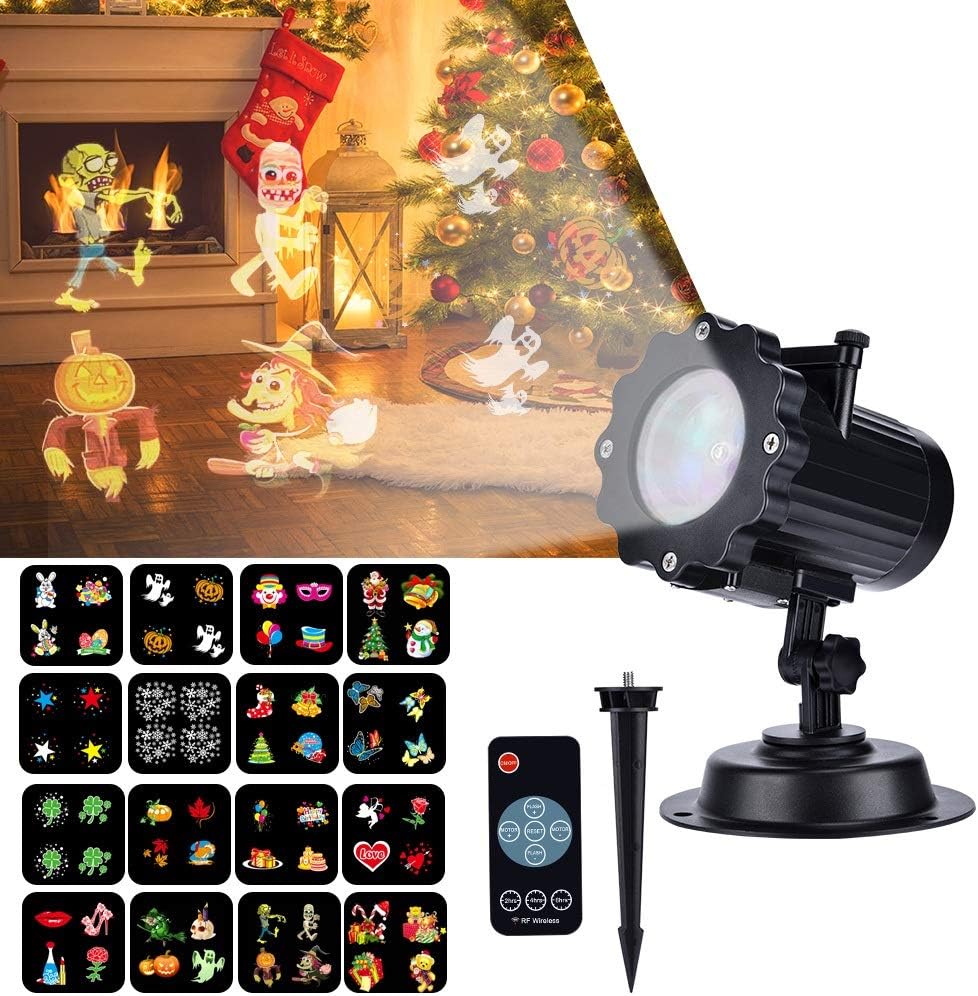 VOTUKU Projecteur Noël LED, Lampe de Projection Flocons de Neige IP65 ...