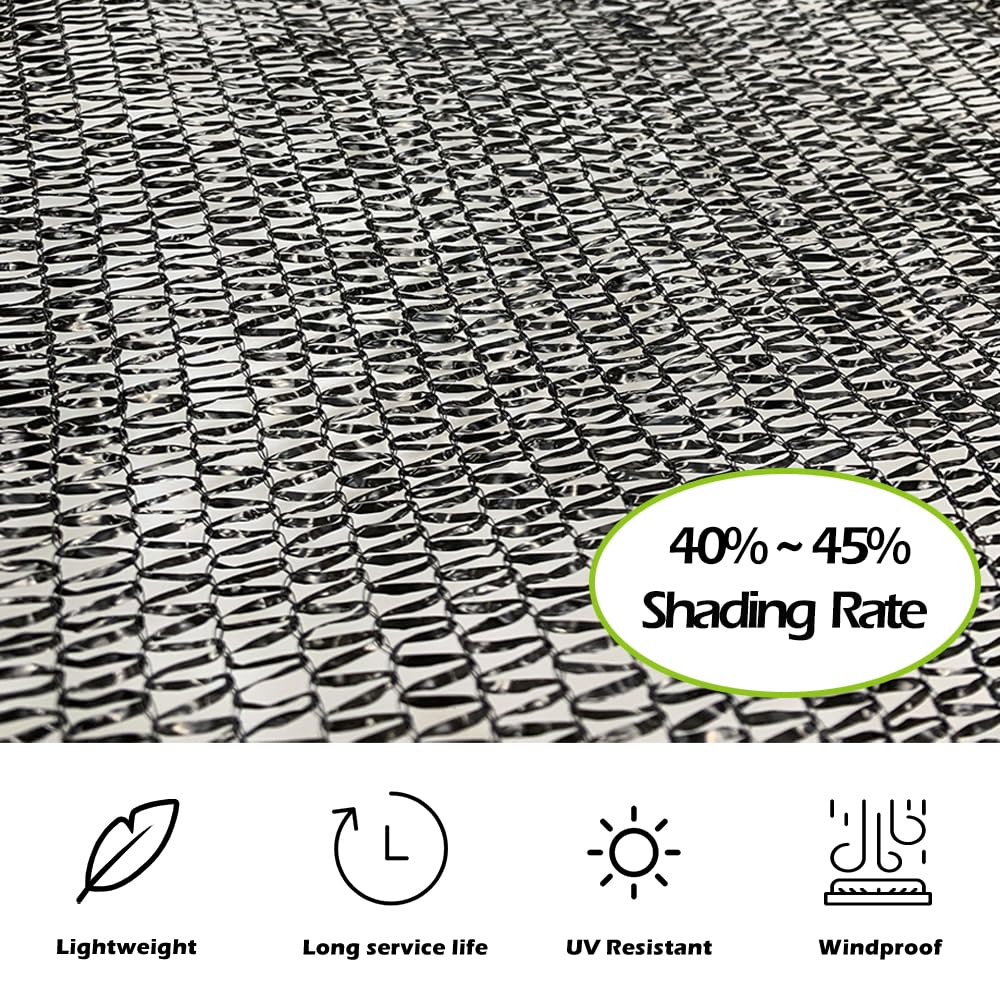 Snapklik.com : POYEE 40% 12ftx18ft Shade Cloth Garden Mesh Sun Shade ...