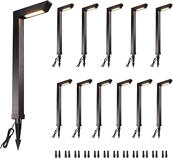 Varmtalys Low Voltage Pathway Lights 12V, 3CCT LED Landscape Path ...