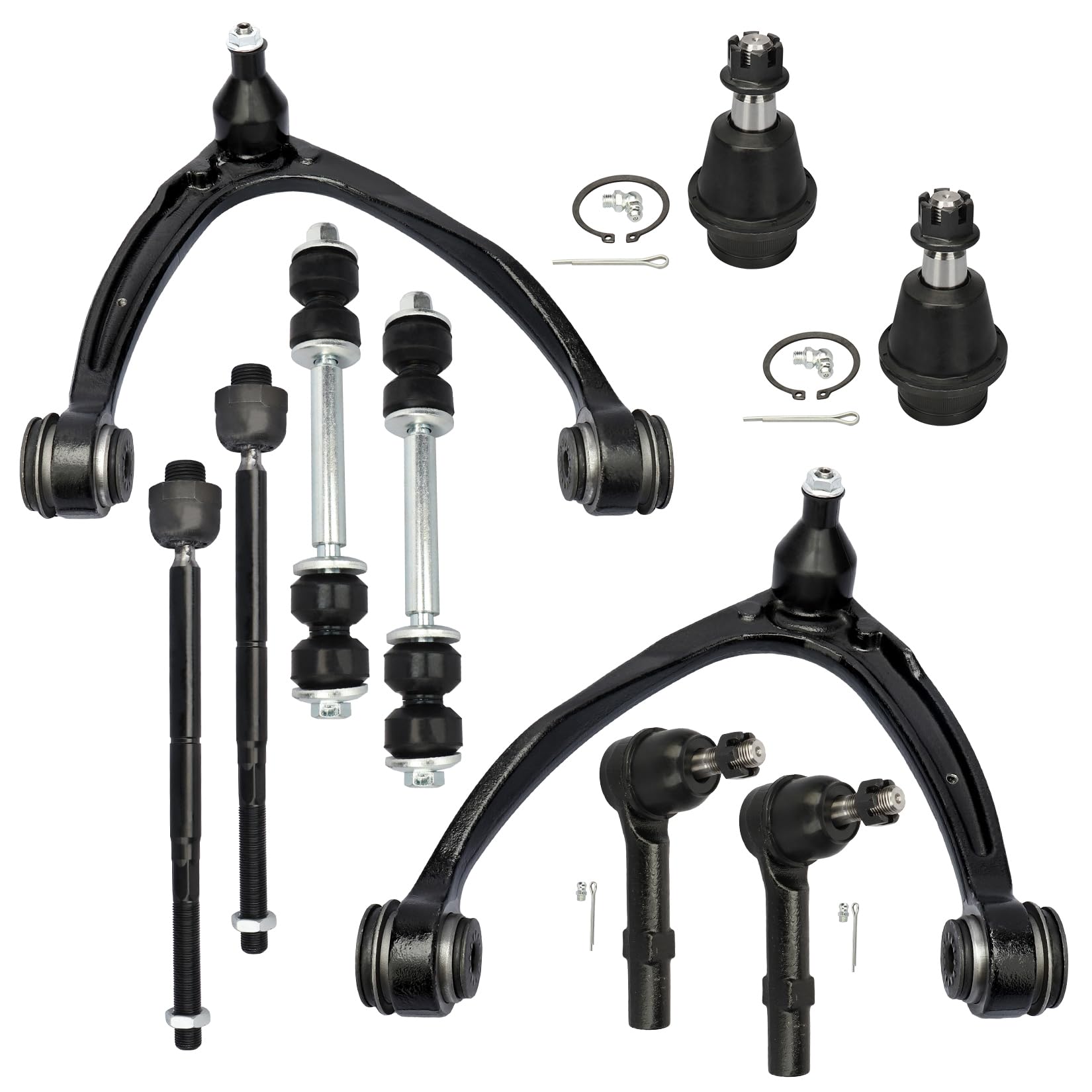 Amazon.com: IRONTEK 10pcs Front Upper Control Arm w/Ball Joint Sway Bar ...