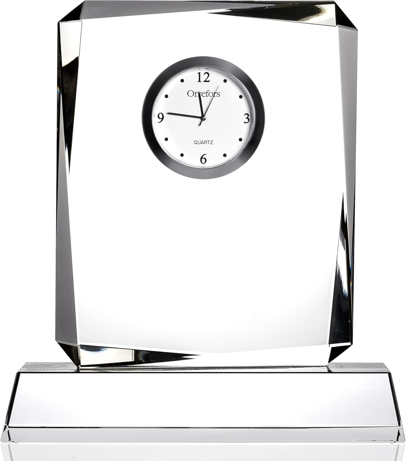 Amazon.com: Orrefors 6719730 Vision Table Clock, Large : Home & Kitchen
