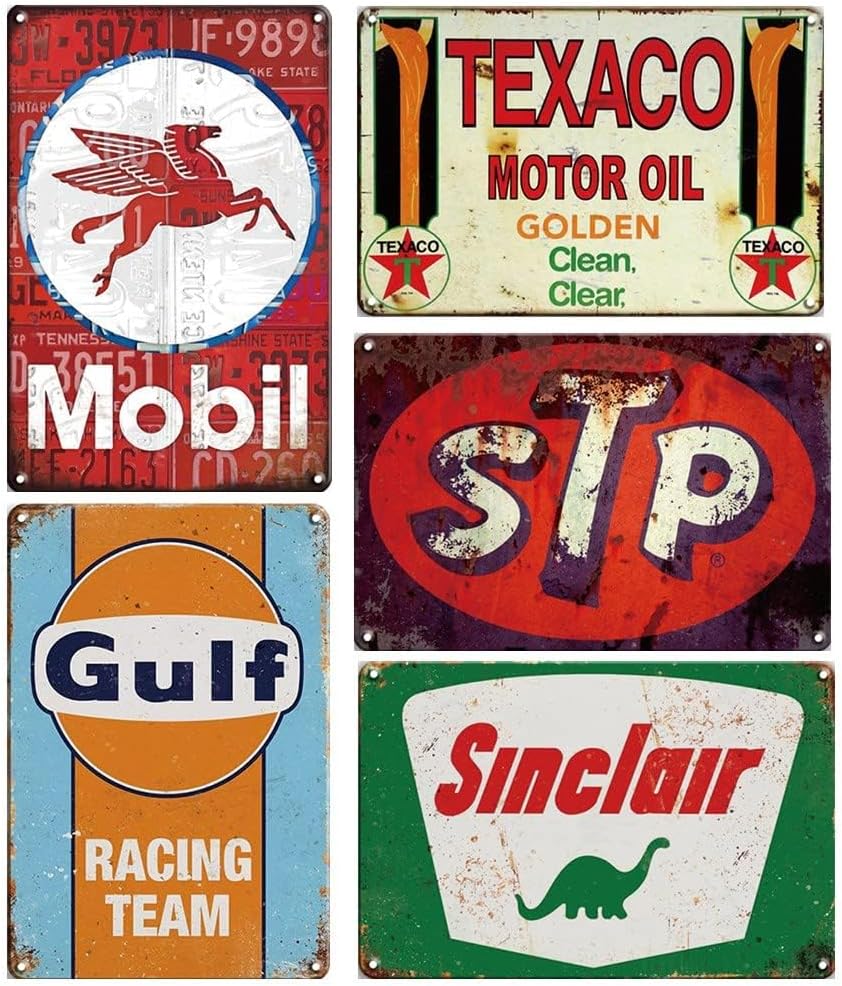 Amazon.com: Vintage Metal Tin Signs Retro Garage Signs For Men Wall ...