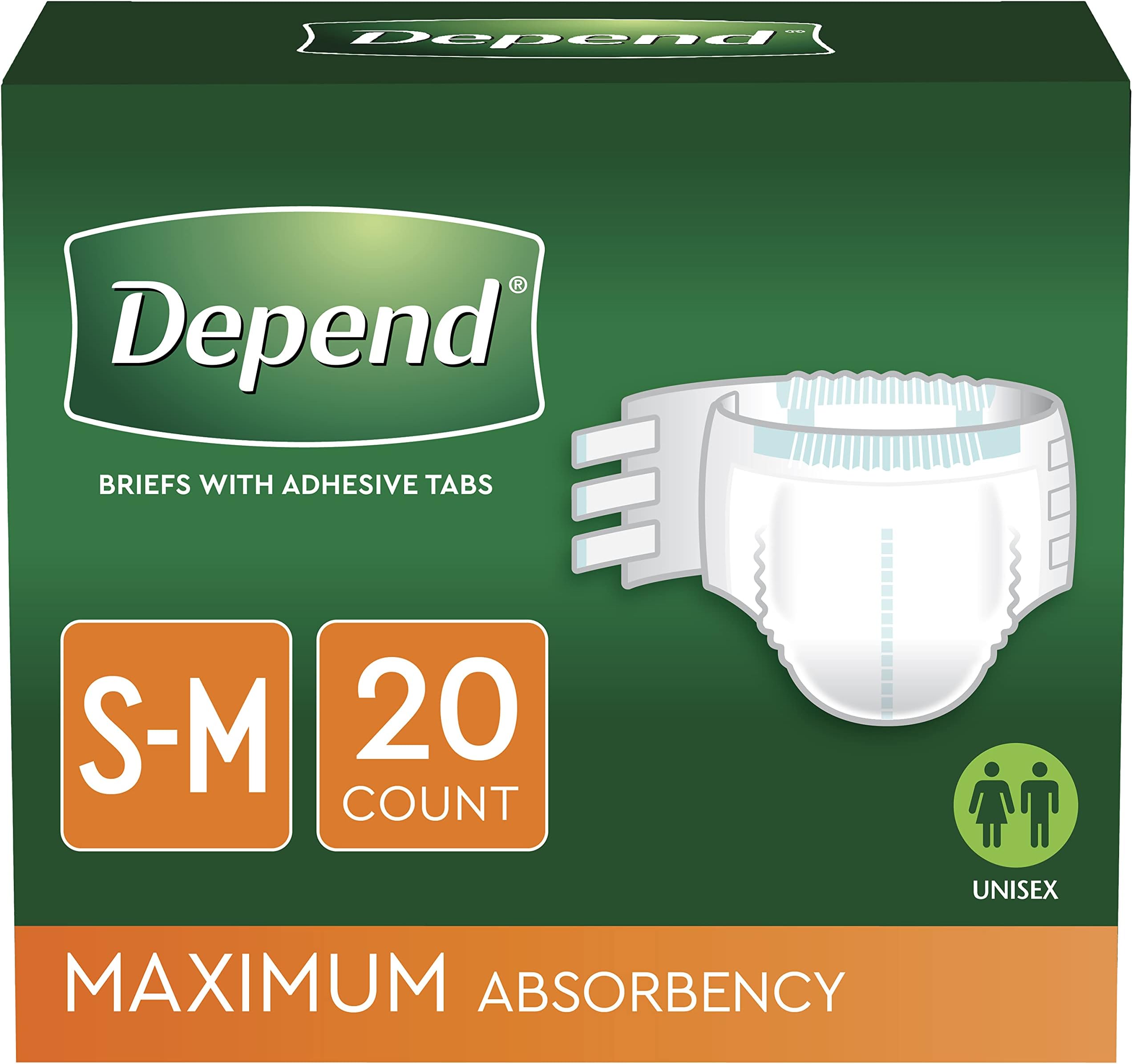Amazon.com: Depend Incontinence Protection with Tabs, Maximum ...