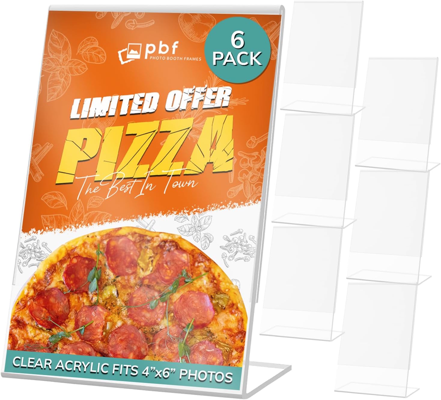 Amazon.com - Snap 4-inch-by-6-inch Clear Bent Frame - Single Frames