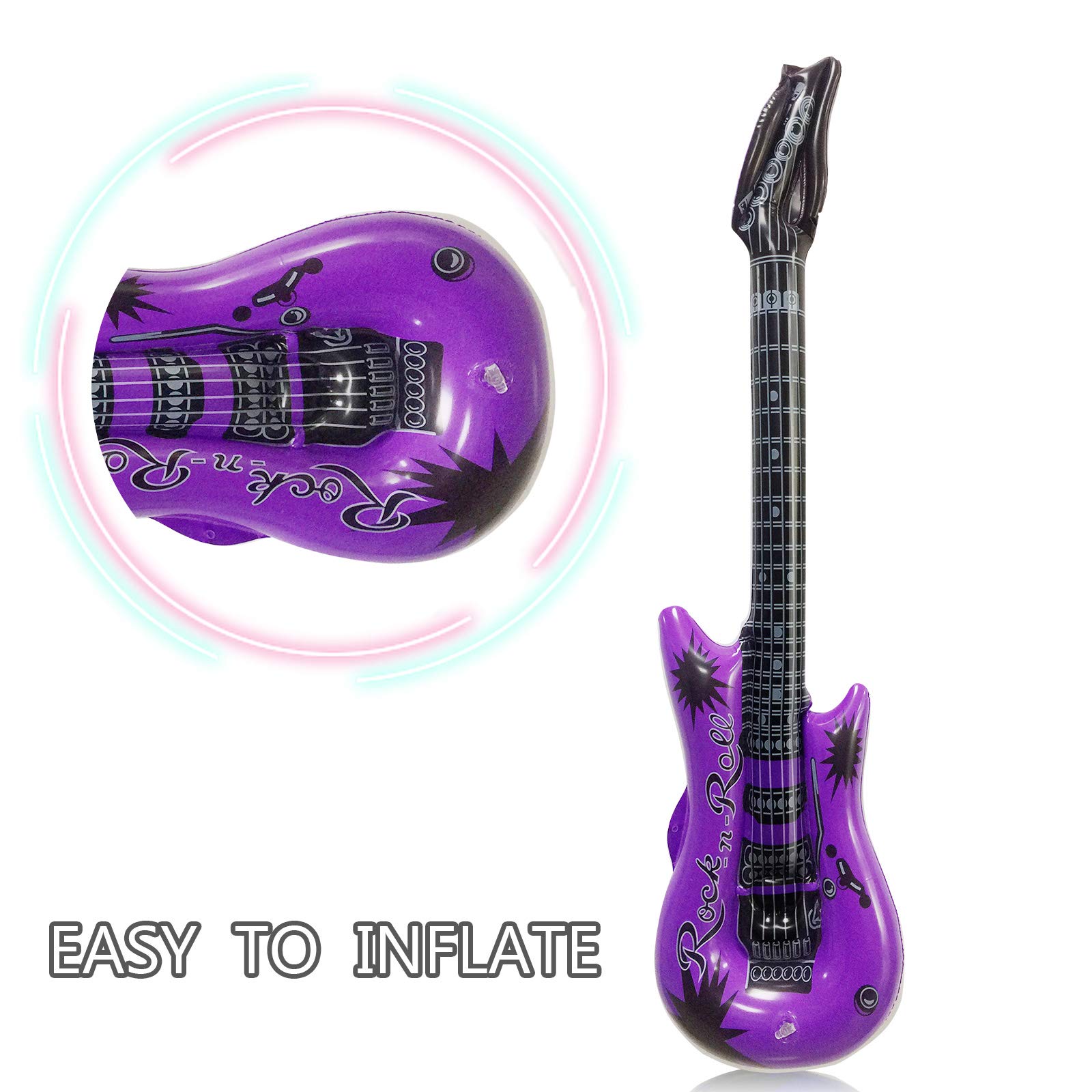 Buy Inflatable Guitar,Waterproof Party Props Guitars,36In Reusable ...