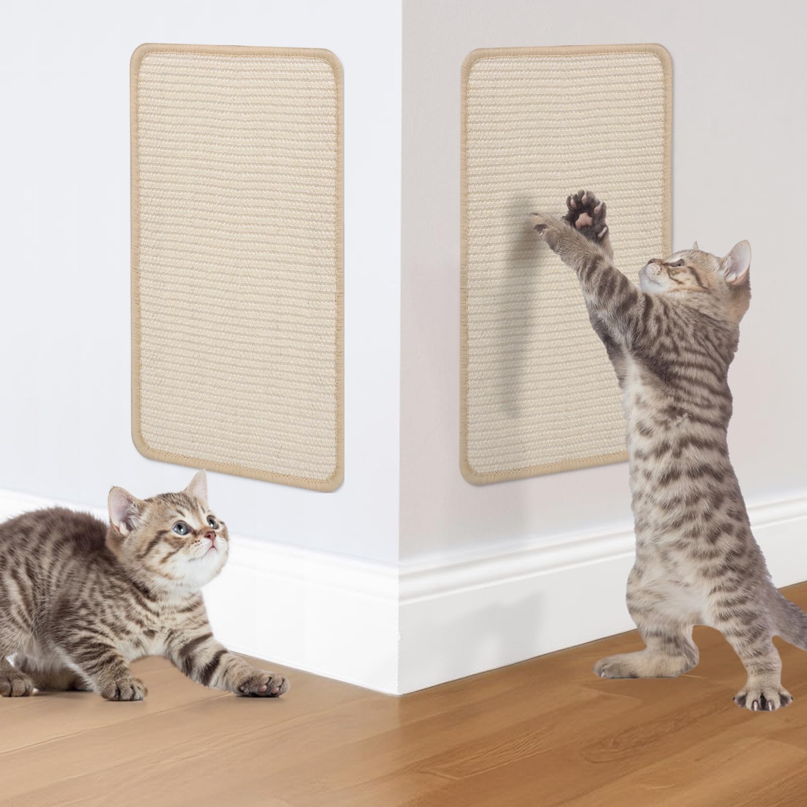 Cat Scratching Mat 2PCS, Cat Scratch Mat with Self-Adhesive, Cat ...