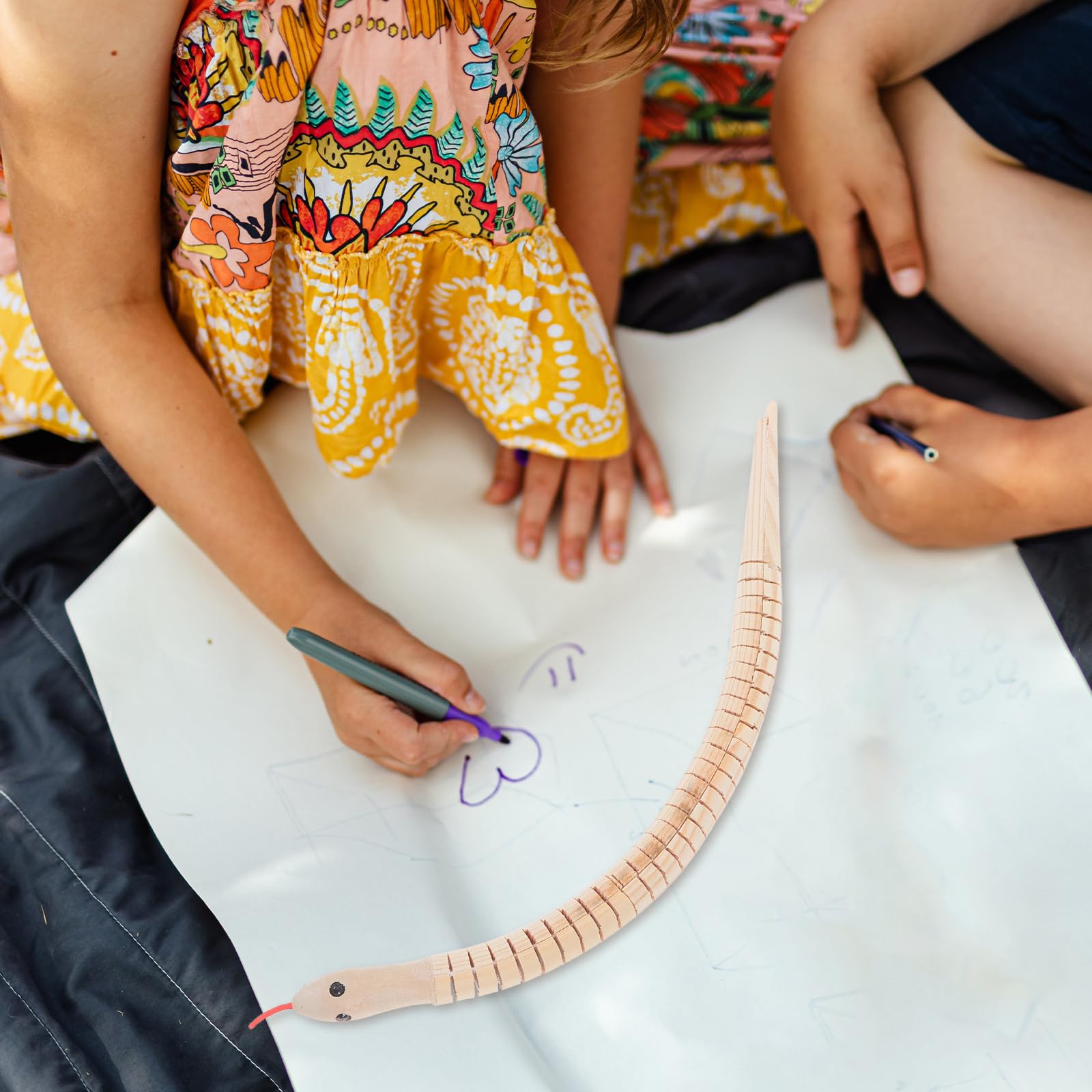 Snapklik.com : 3pcs 12.58in Unfinished Wooden Snakes: DIY Snakes ...