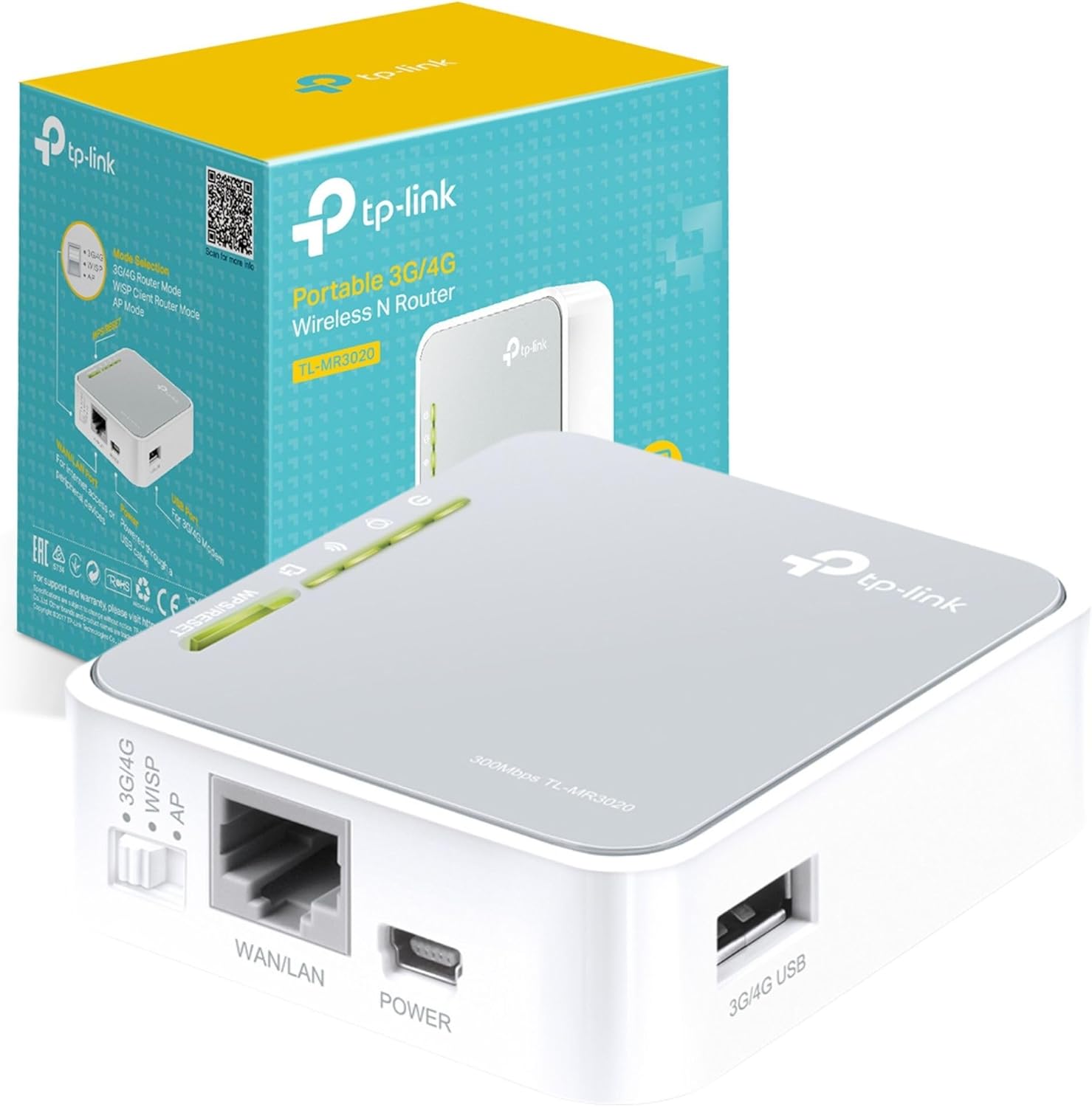 TP-Link Portable 3G/4G Wireless N Router, 1x 2.0 USB Port + 1xMicro USB ...