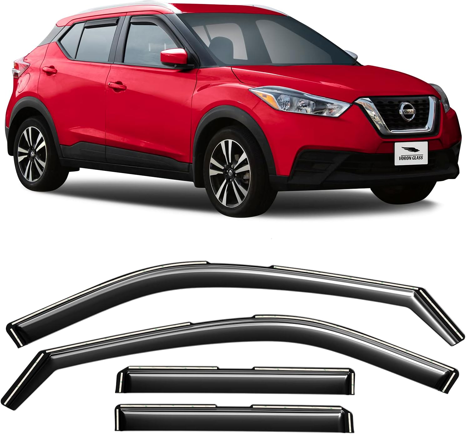 Amazon.com: Voron Glass in-Channel Extra Durable Rain Guards for Nissan ...