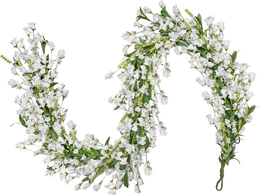 Amazon.com: CHEAWRTZ 6Ft Spring Flower Garland ，Artificial Greenery ...