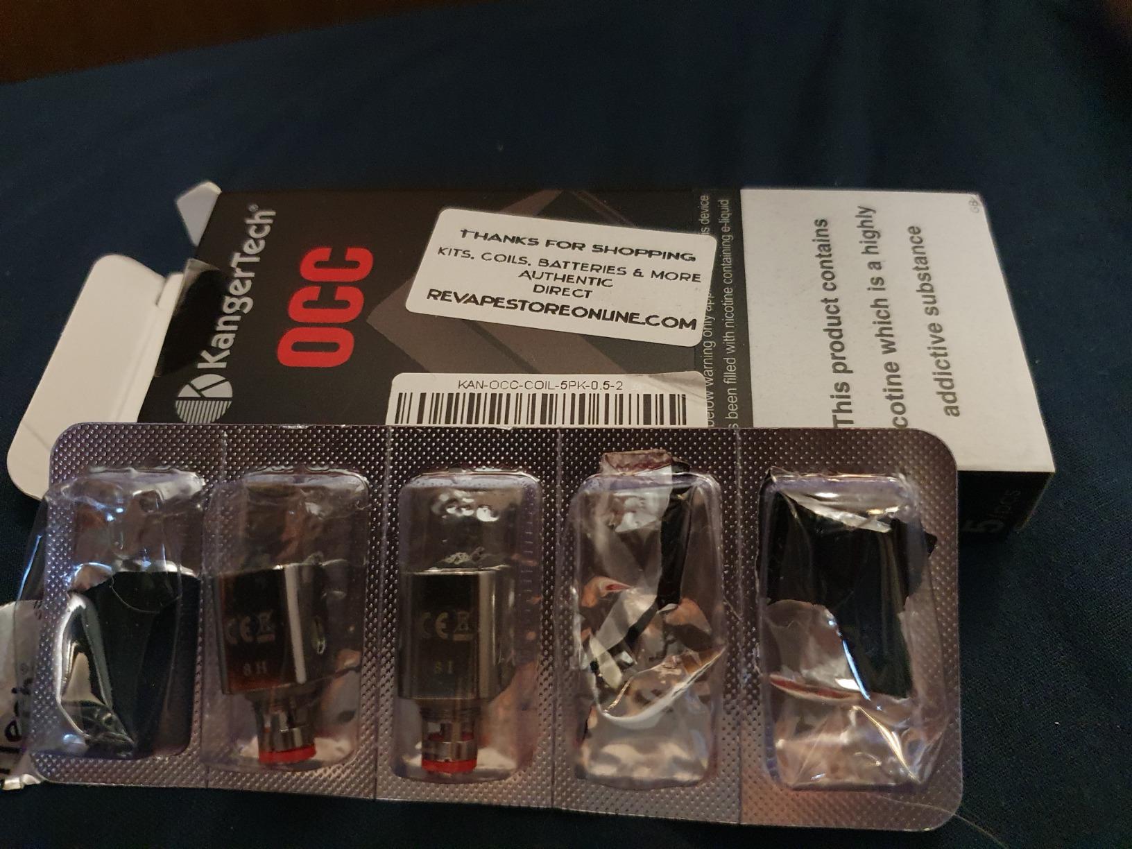 KangerTech 0.5 ohm Subtank OCC Coils (Pack of 5): Amazon.co.uk: Health ...