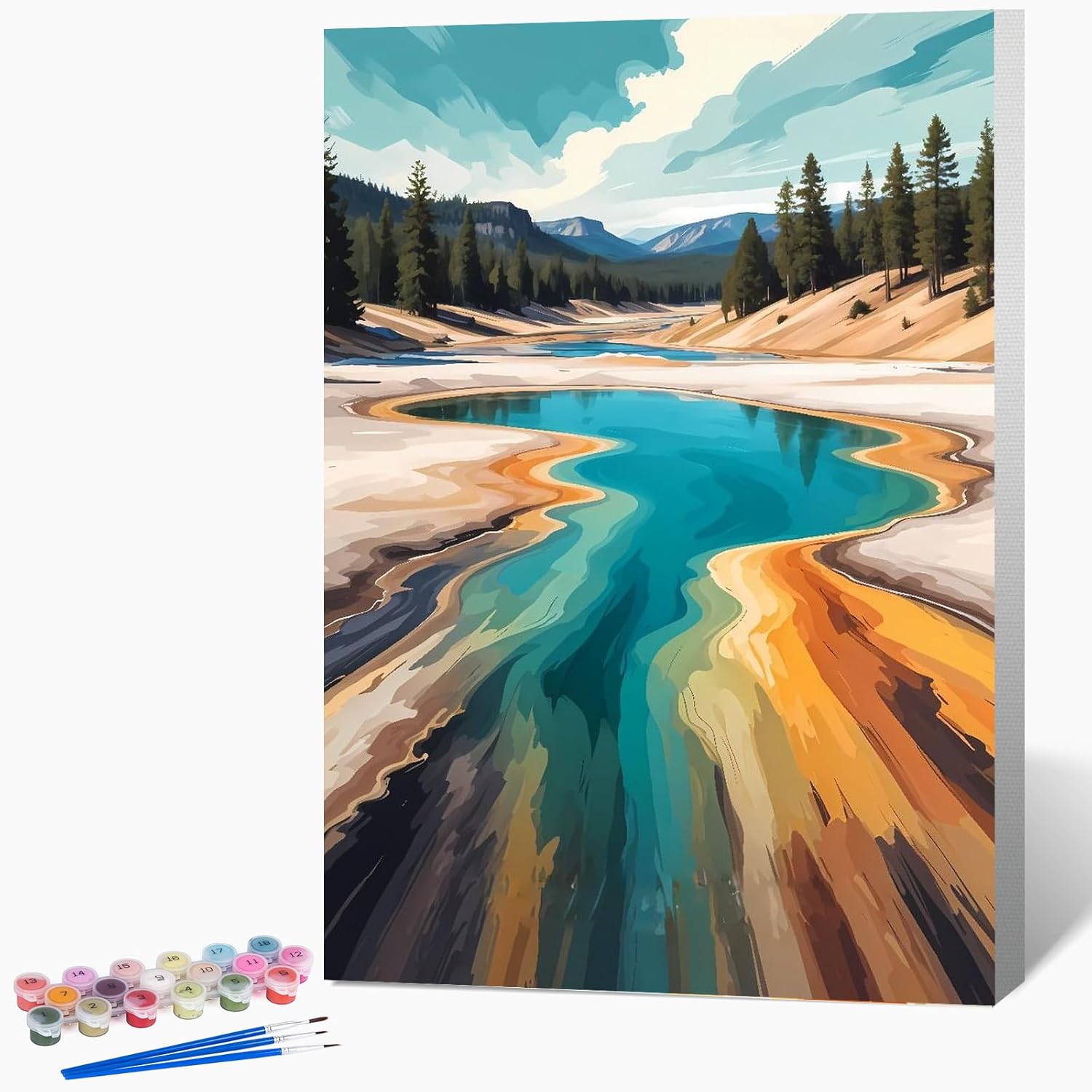 Amazon.com: National Park Paint by Numbers Kit for Adults Beginner with ...