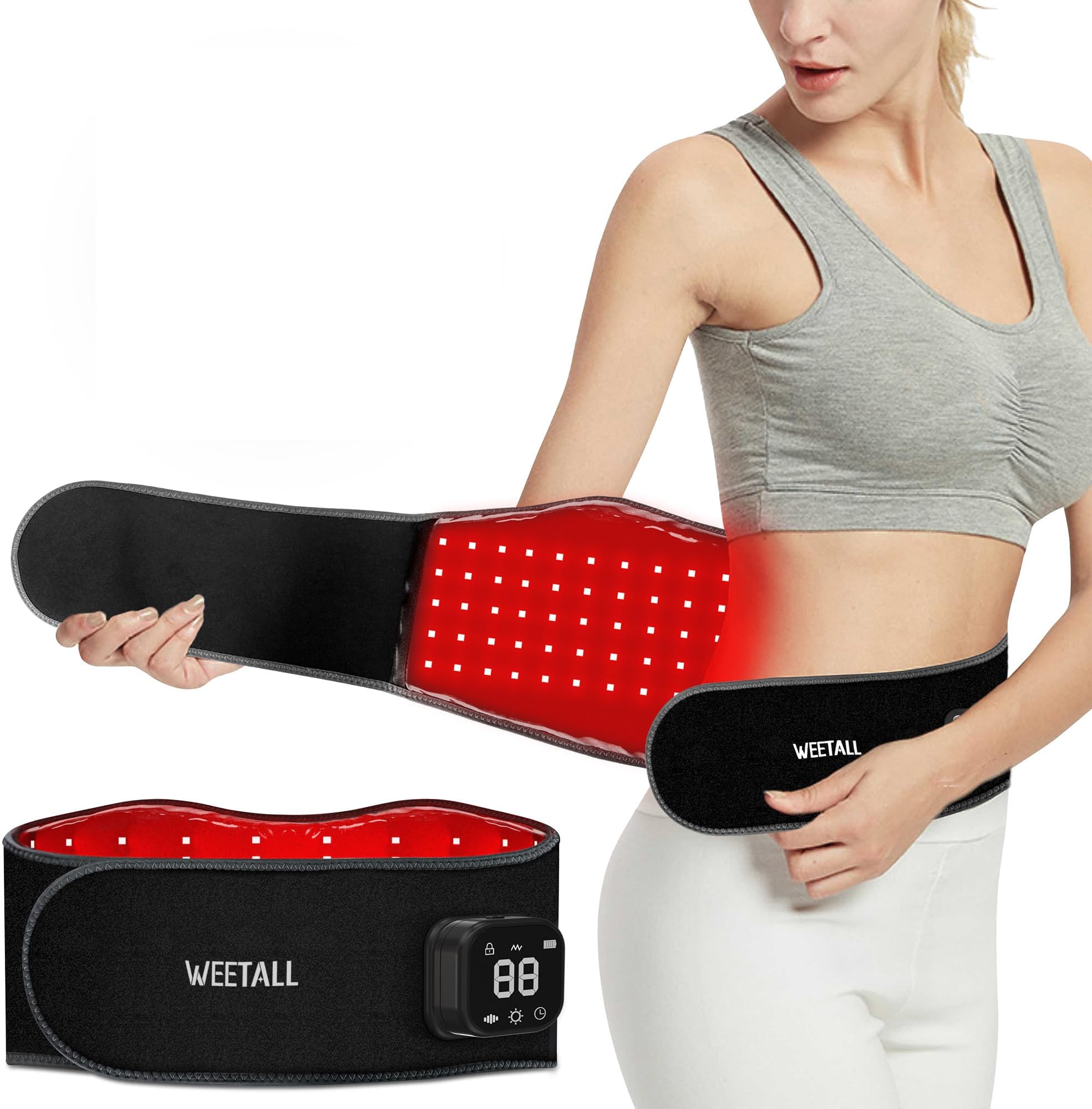 Amazon.com: Red Light Therapy, Portable Red Light Therapy Belt with 150 ...