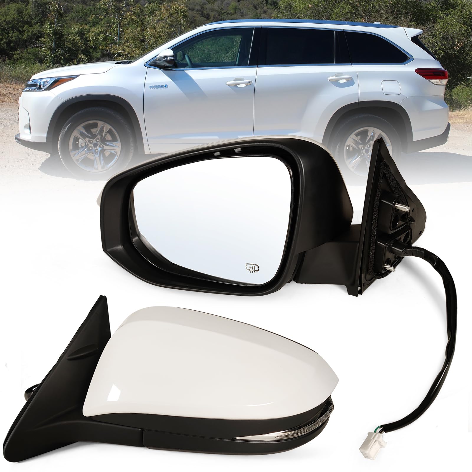 Amazon.com: Lqito Left Driver side Mirror Fits 2014-2019 Toyota ...