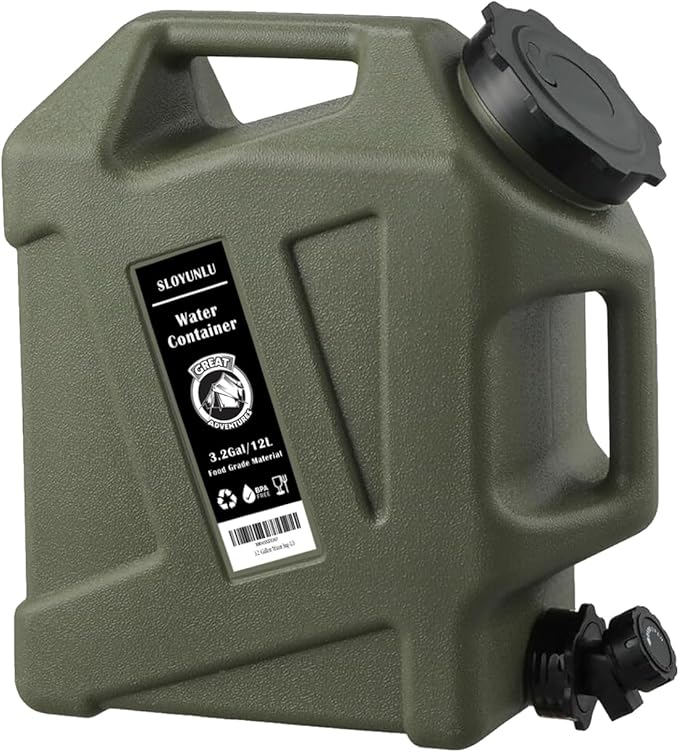 3.2 Gallon BPA Free Water Storage Containers with Spigot - Portable ...