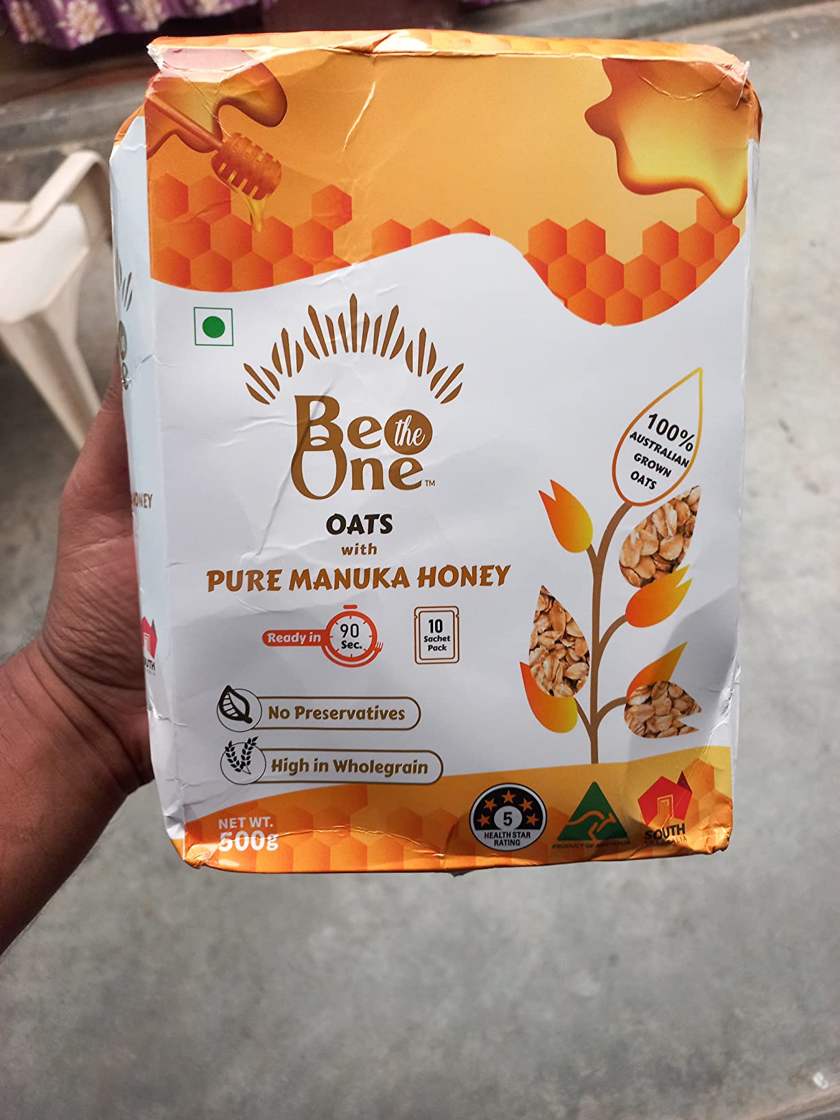 Be the One Australian Imported Quick Oats with Pure Manuka Honey ...
