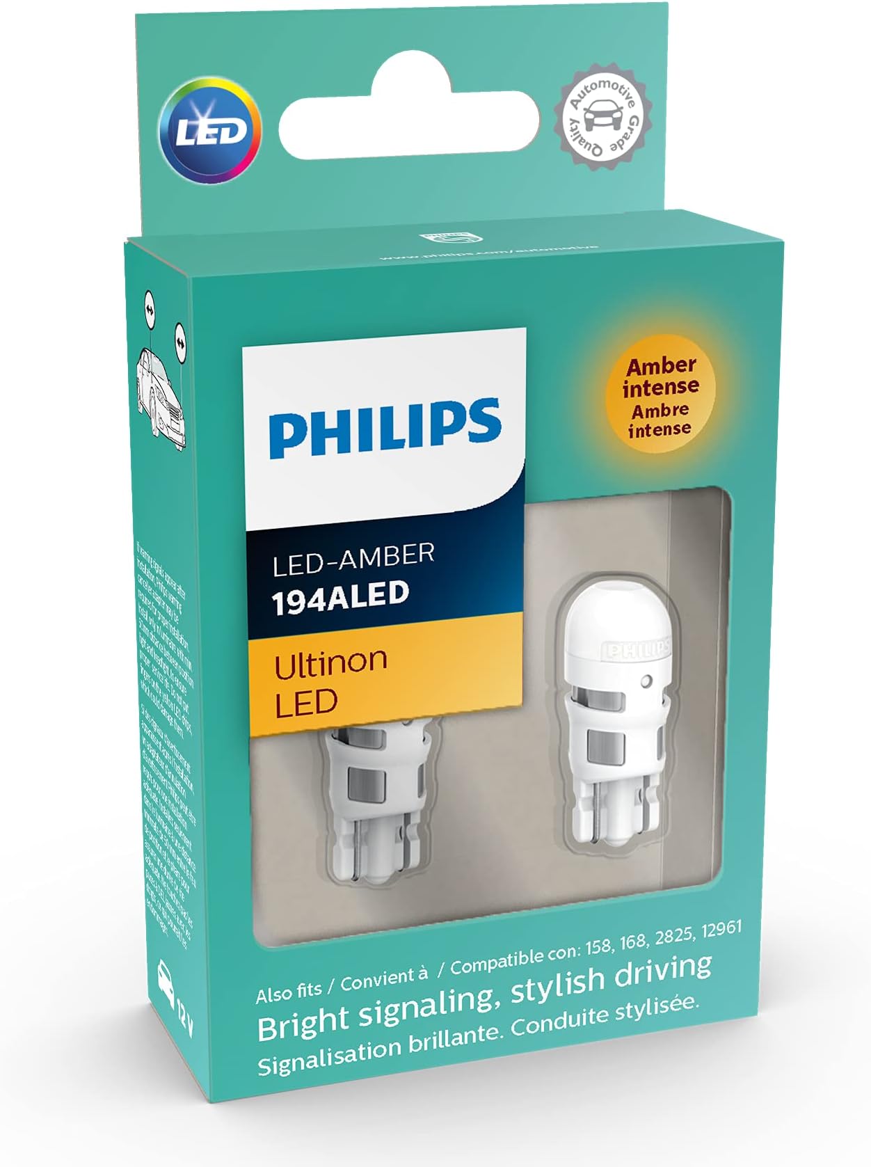 Philips Xtreme Vision 360 LED W5 W T10 194 168 (Paquete de 2), 4000K ...