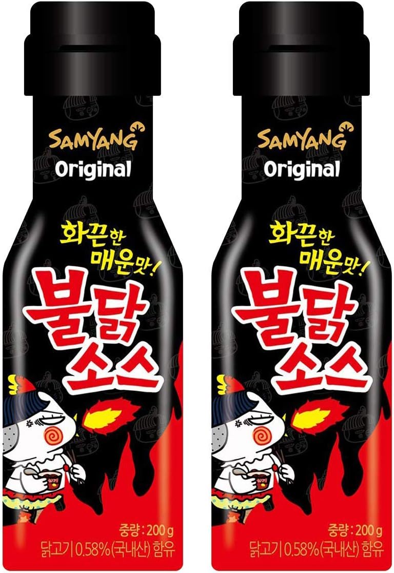 Amazon.com : Samyang Bulldak Fire Noodle Spicy Korean Hot Table dipping ...