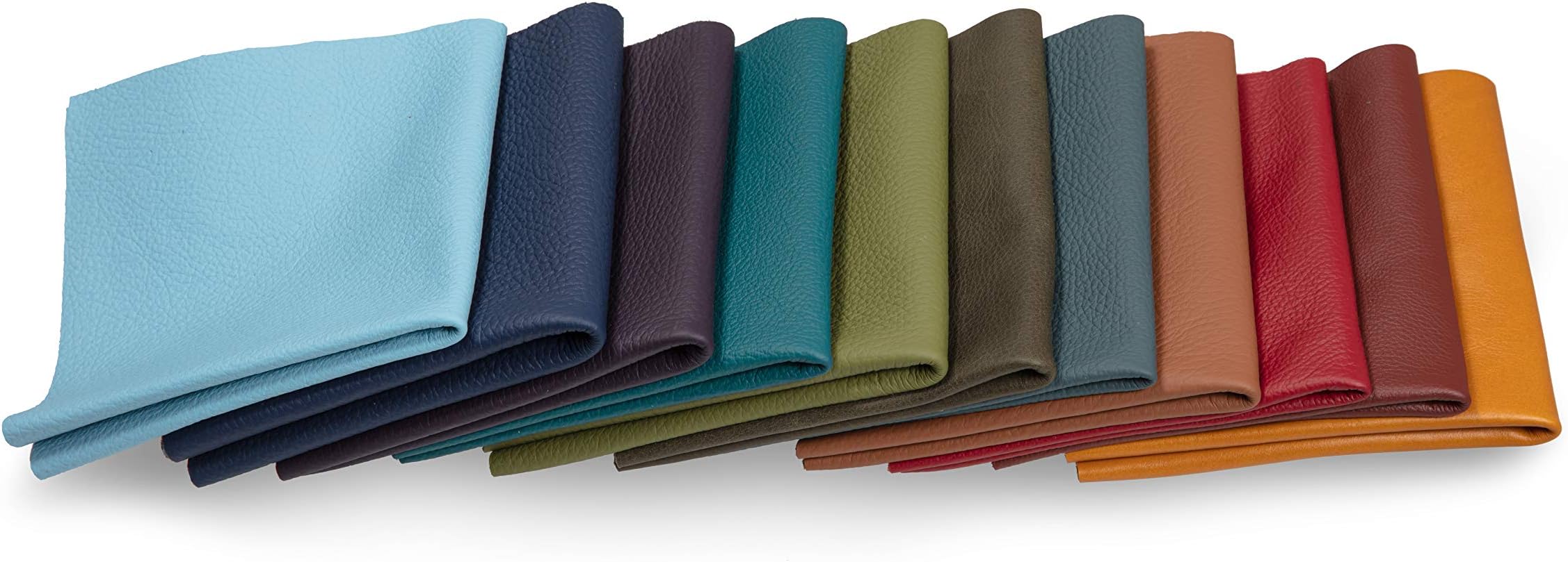 Wanderings Leather Scraps for Crafts – 3lbs Mixed Sizes Shapes with ...