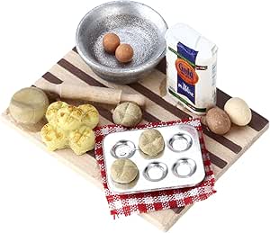 Amazon.com: NUOLUX 1:12 Dollhouse Miniature Kitchen Mini Furniture Model Pastry Station Toy ...