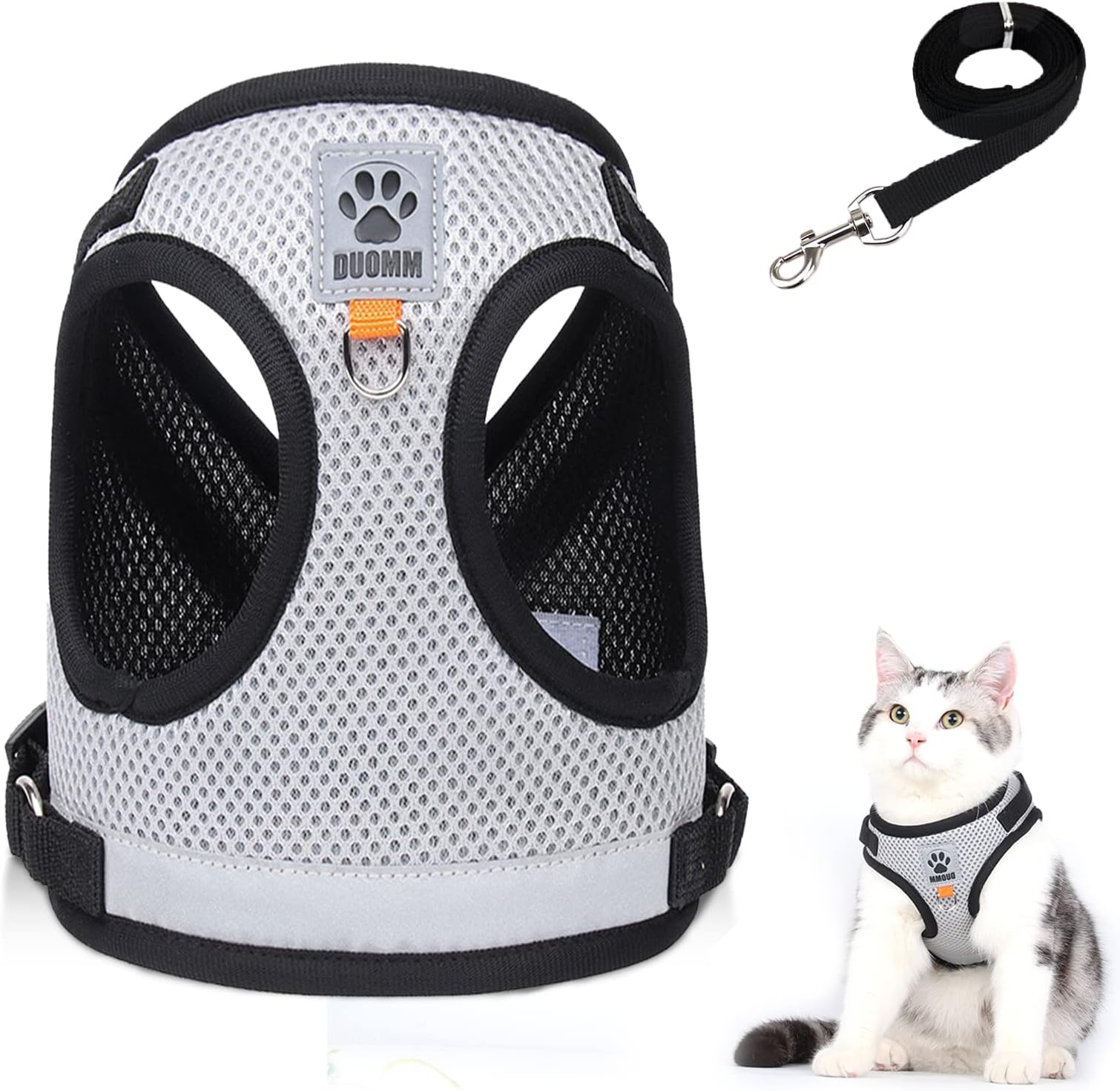Cat Harness and Lead Set, Escape Proof Cat Kitten Walking Vest with ...