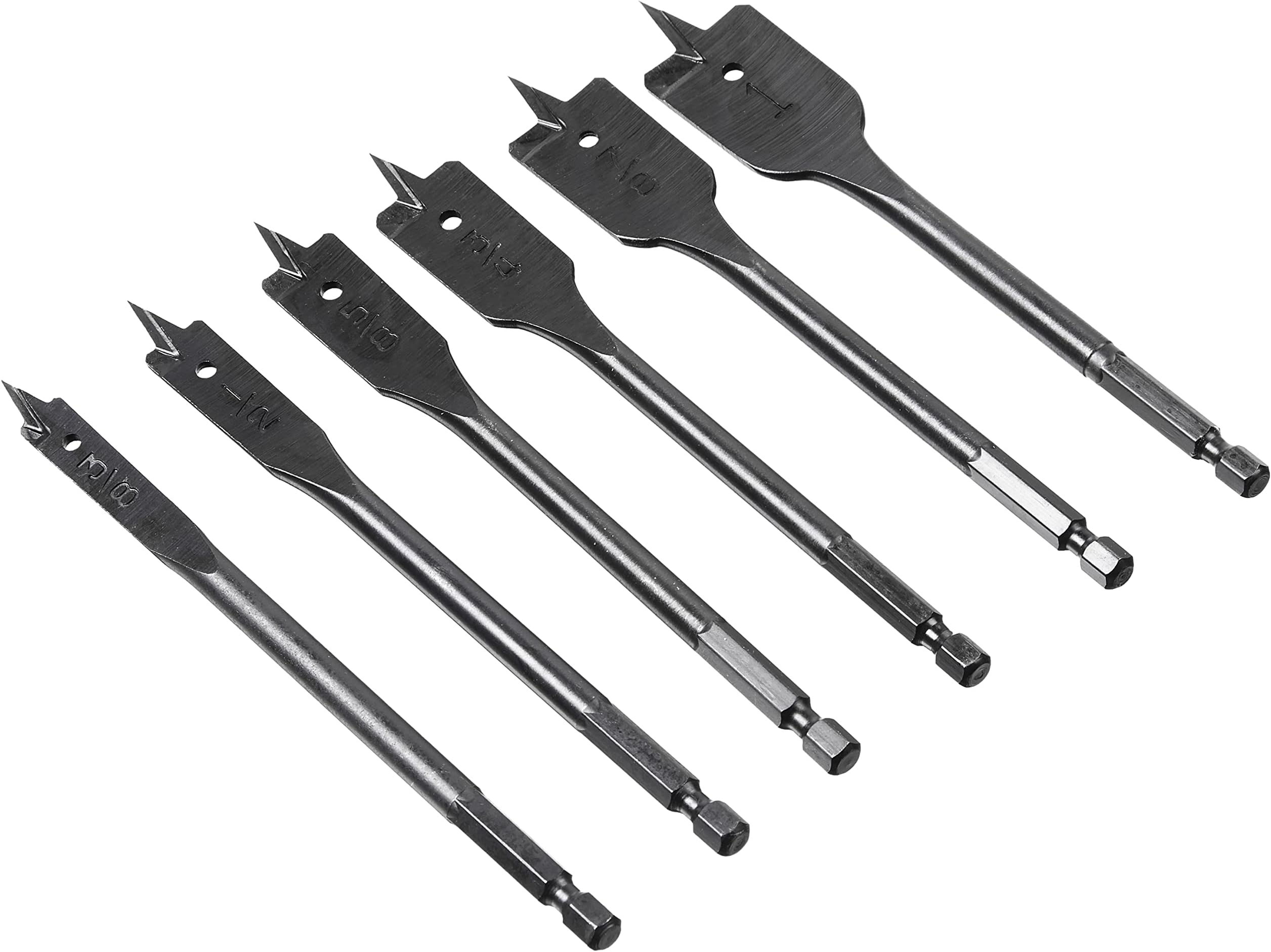 BOSCH DSB5012 12-Piece Assorted Set Daredevil Spade Bits, 1/4 In. Hex ...