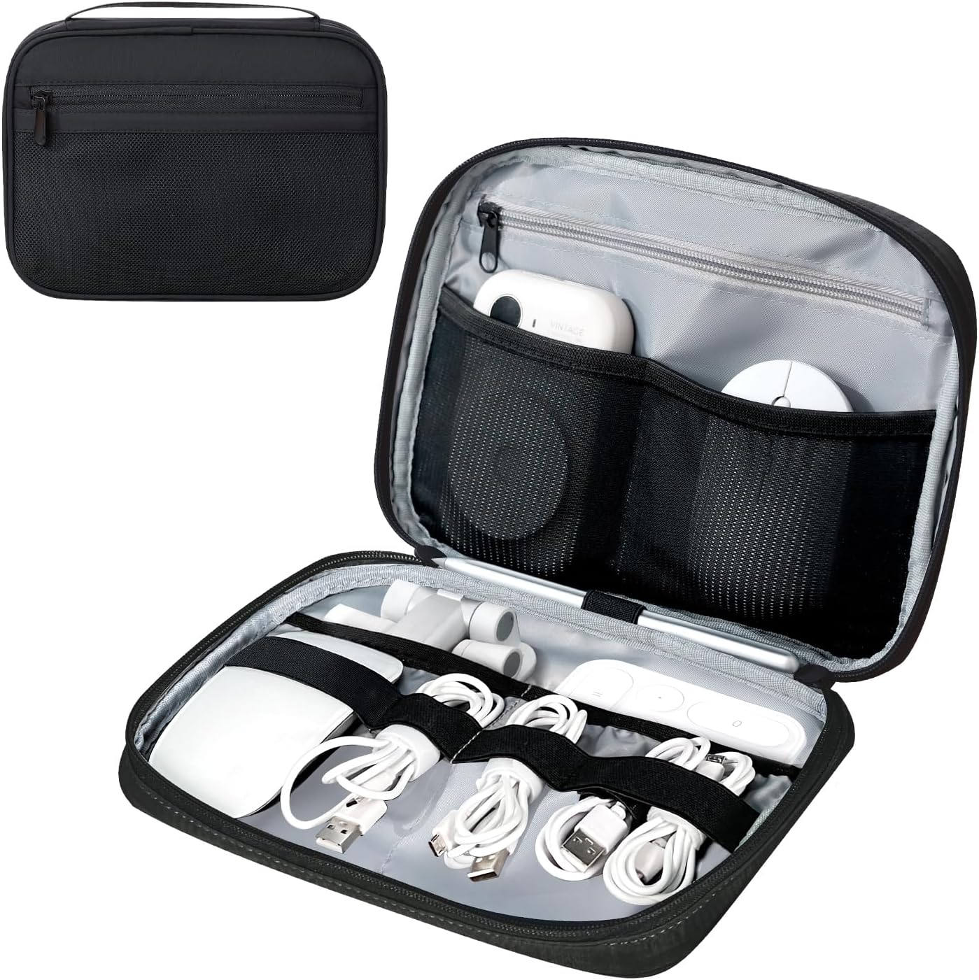 Amazon.com: Lcsmaokin Electronics Organizer Travel Case,Portable Cord ...