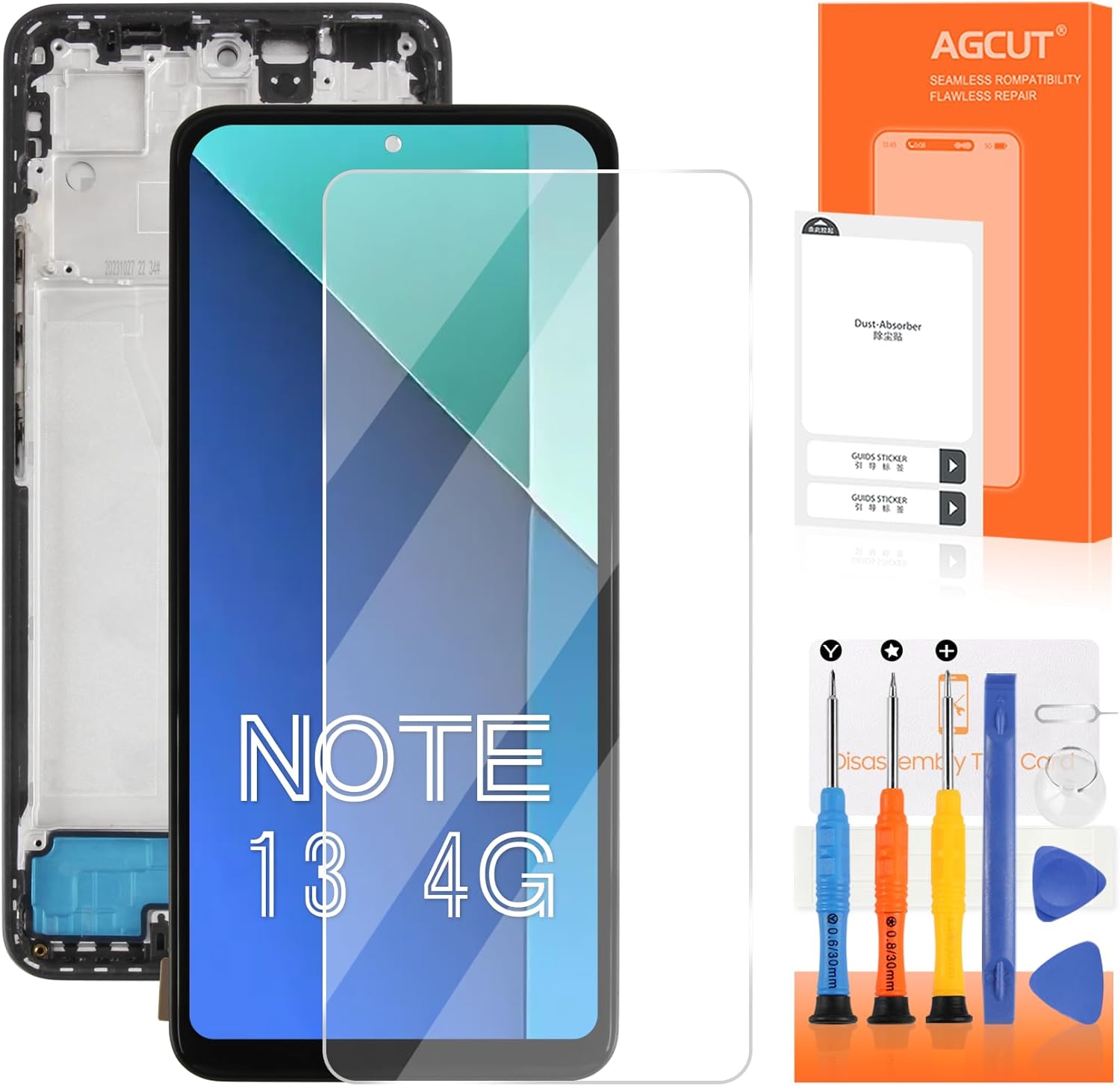 Amazon.com: AMOLED para Xiaomi Redmi Note 13 4G Reemplazo de pantalla ...