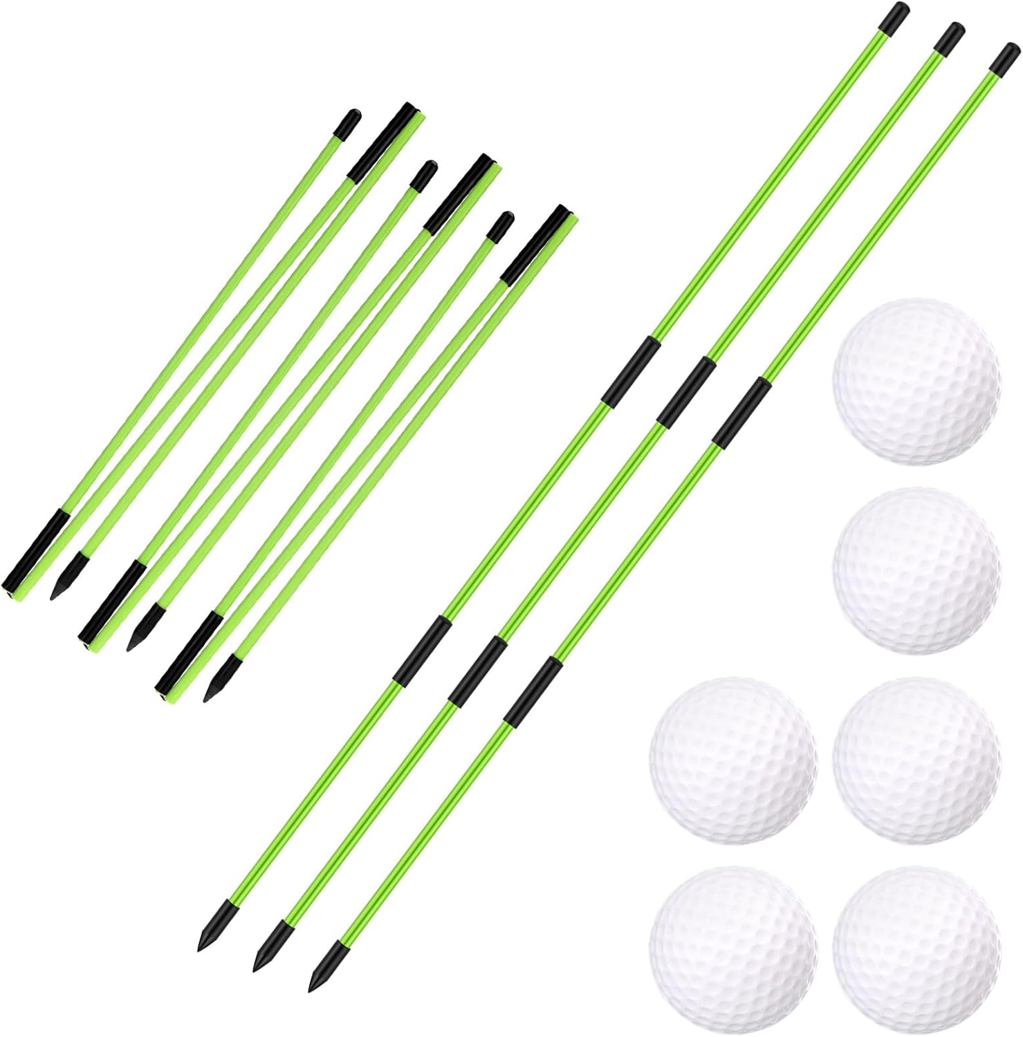 Amazon.com : Syhood Golf Alignment Rods 6 Pcs 48 Inch Foldable ...