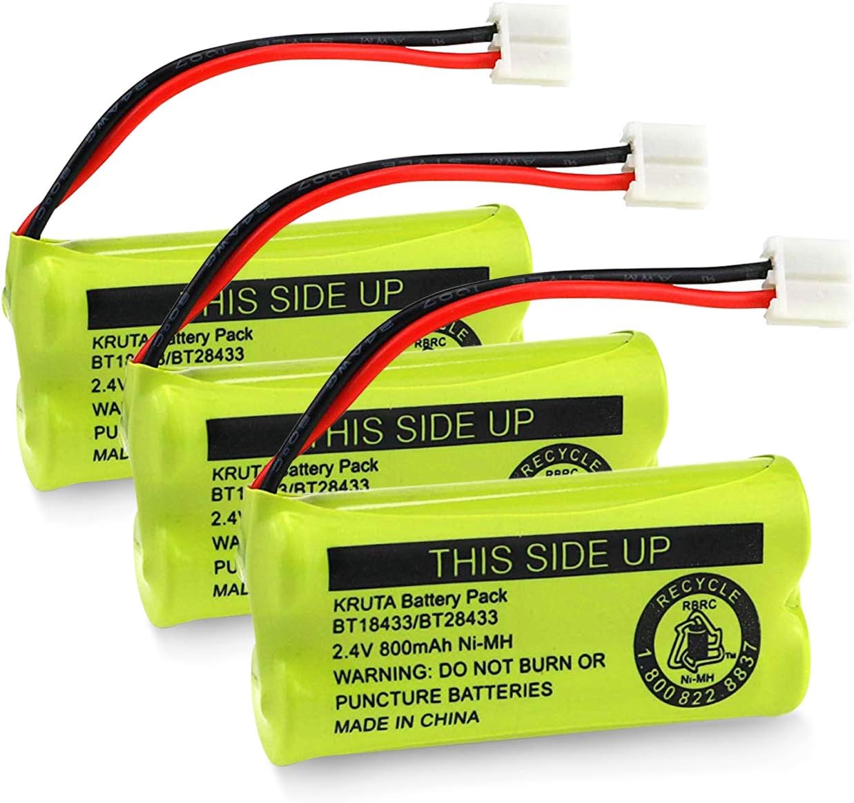 Amazon.com: BAOBIAN BT18433 BT28433 Cordless Phone Battery Compatible ...