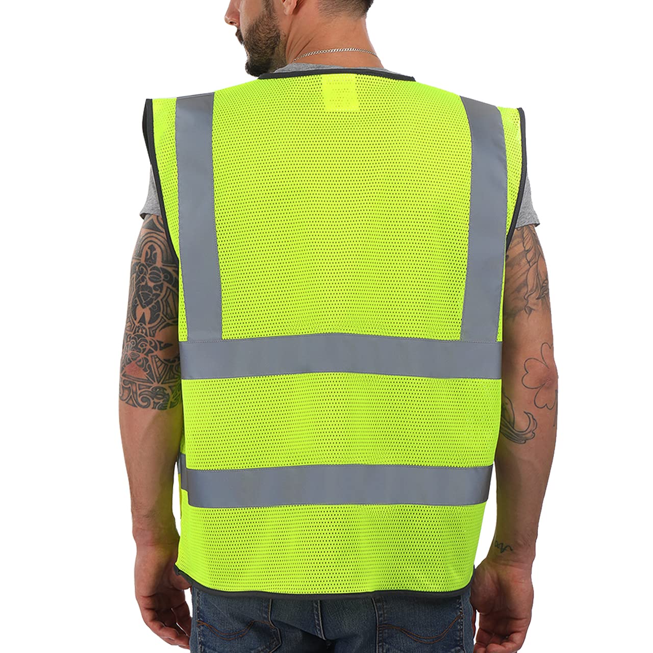 Snapklik.com : Dib Safety Reflective Vest Mesh, High Visibility Vest