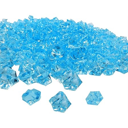 zhuohai 300 Pcs Acrylic Ice Rocks Crystals Gems, Bulk Fake Crystals ...