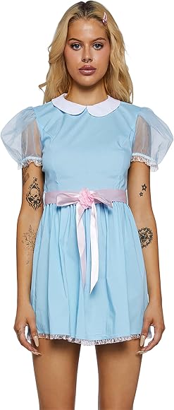 Dollskill Uk DOLLSKILL DEVIL 666 SATANIC CHEERLEADER SET , Women's