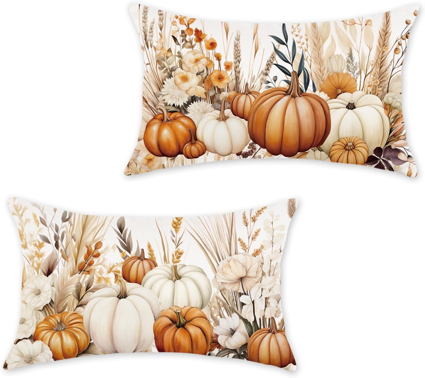 Amazon.com: AVOIN colorlife Fall Home Sweet Home Pumpkin Throw Pillow Cover 12x20 Inch, Seasonal ...