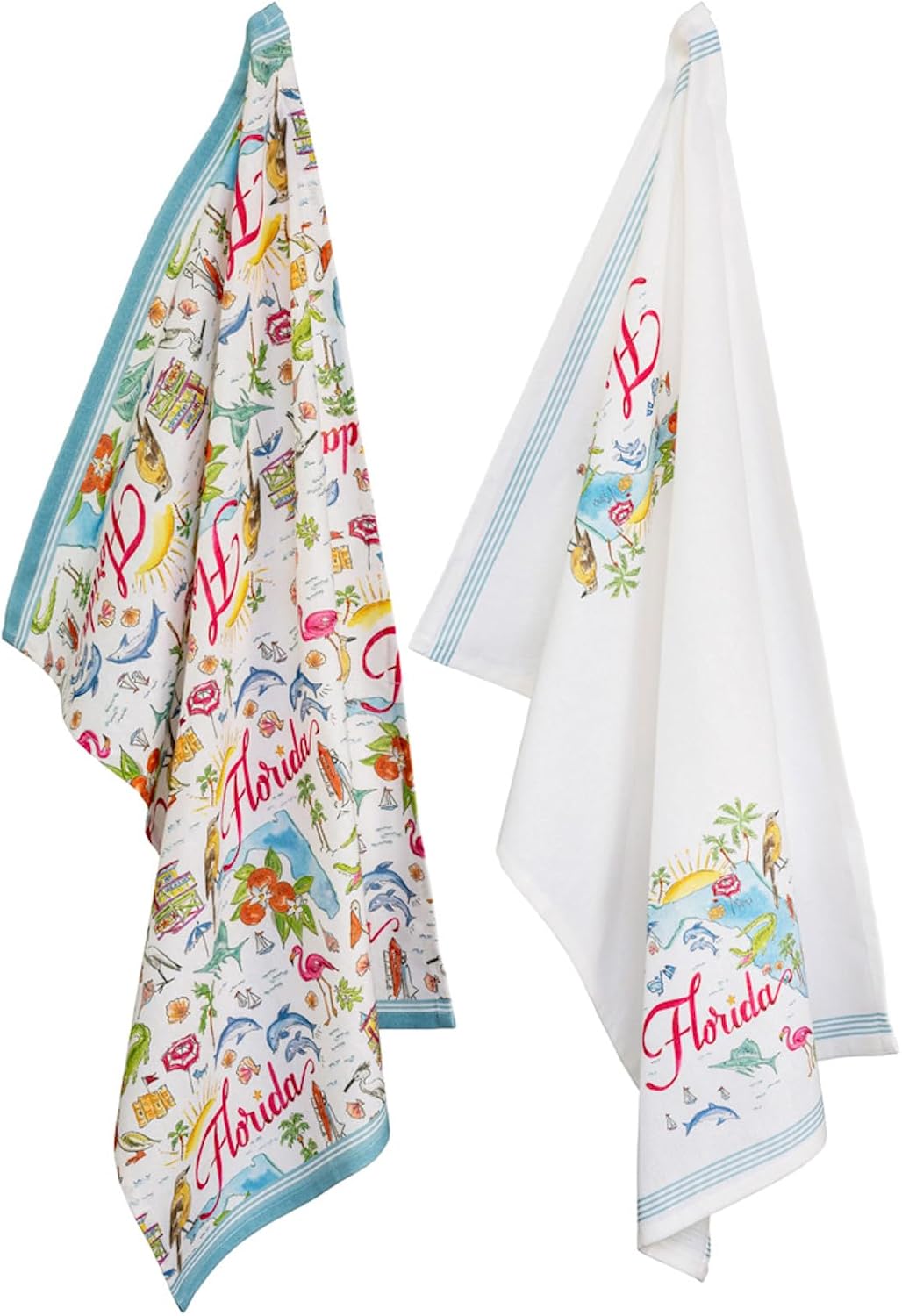 Amazon.com: Boston International Tea Towels Rosanne Beck State ...