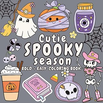Amazon.com: Cutie Spooky: Super Cute Coloring Book for Adults and Teens ...