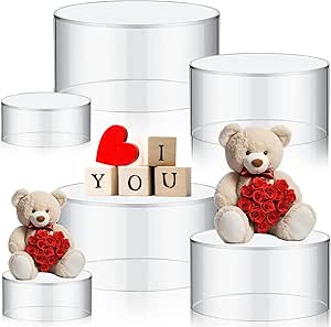 Amazon.com: Jerify 6 Pcs Acrylic Risers Display Stands, 5.91'' 5.12'' 3 ...