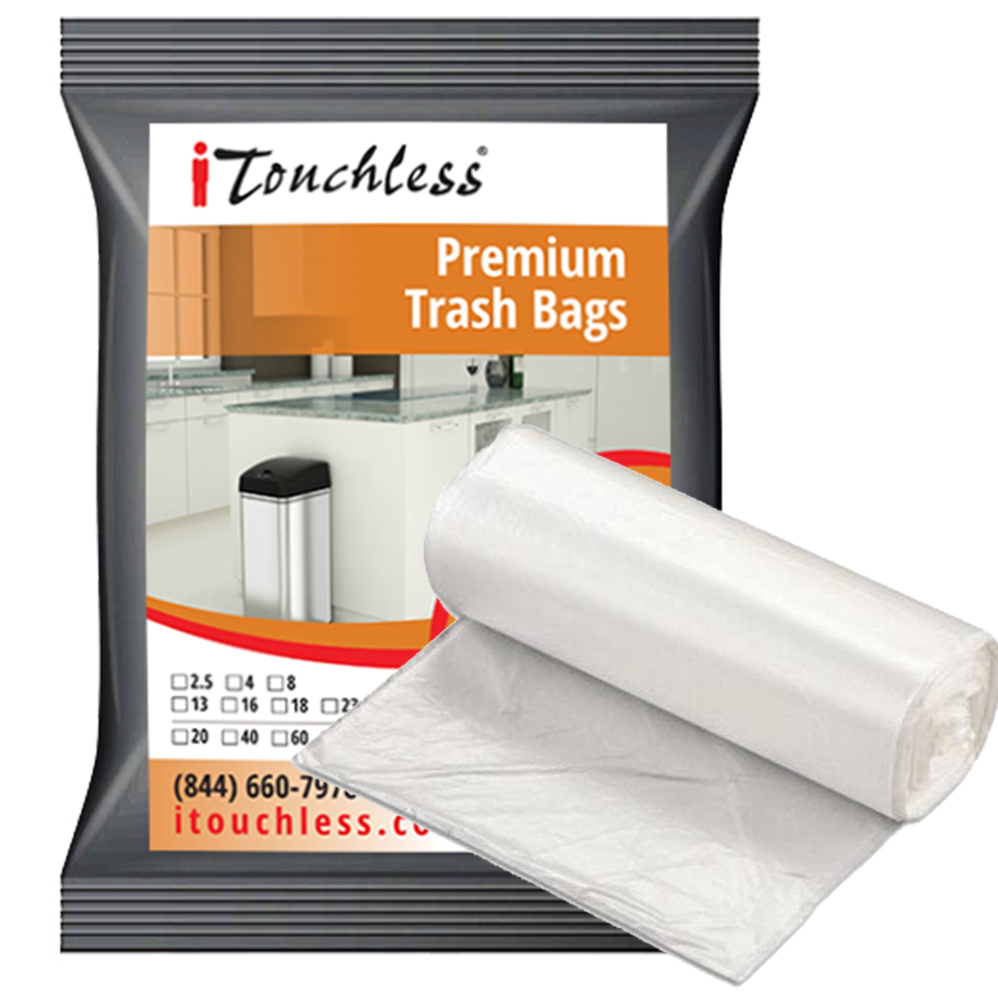 Snapklik.com : Small / Medium Trash Bags, Fits 2 - 6 Gallon Garbage ...