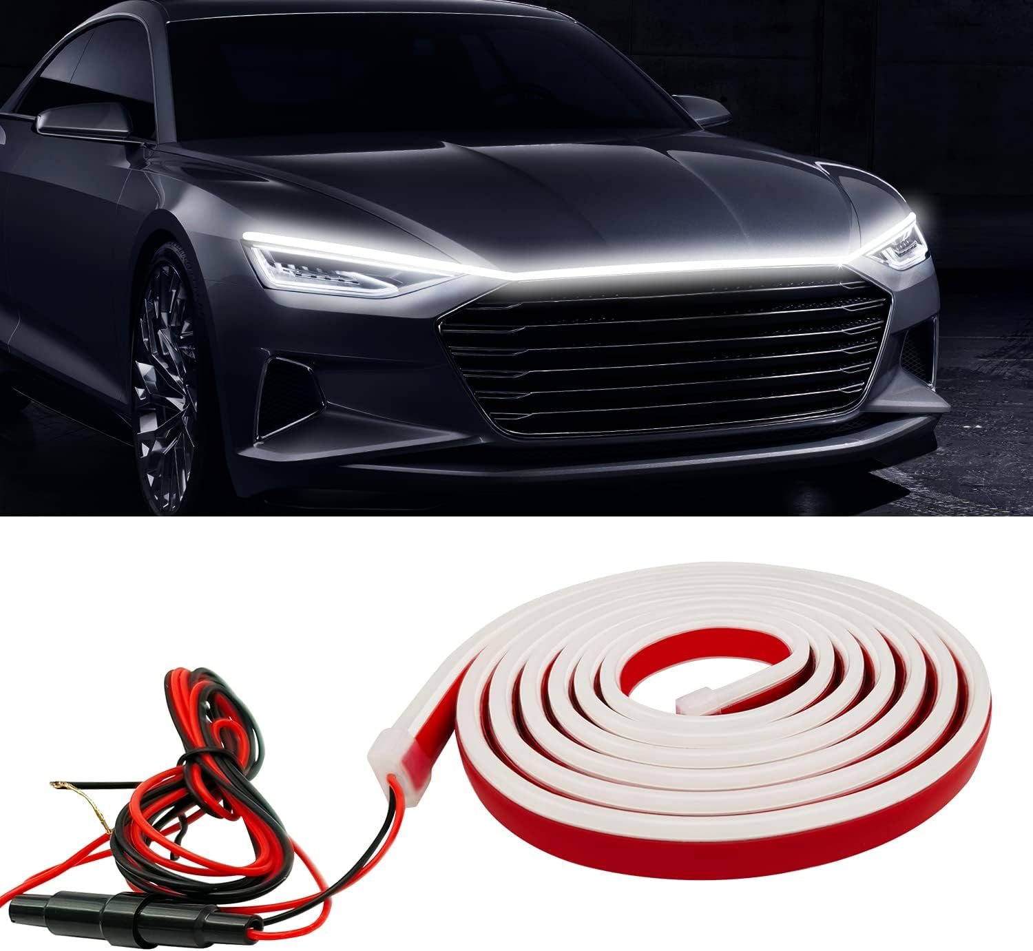 Amazon.com: sunva Outlet Exterior Car LED Strip Lights Flexible Car ...