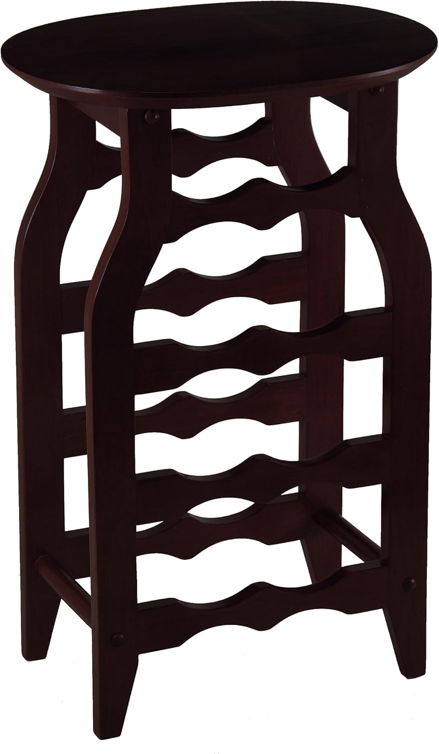 Amazon.com: Winsome Wood Oval Wine Rack, Espresso : Home & Kitchen