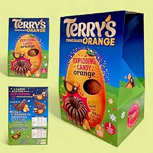 2 x Terry's Chocolate Orange Exploding Candy Easter Egg 297g (Large ...