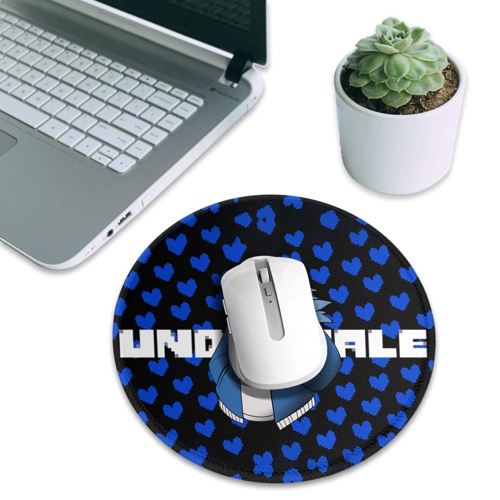 Undertale-Sans Mouse Pad,Creative Custom Non-Slip Mouse Mat Round Mouse ...